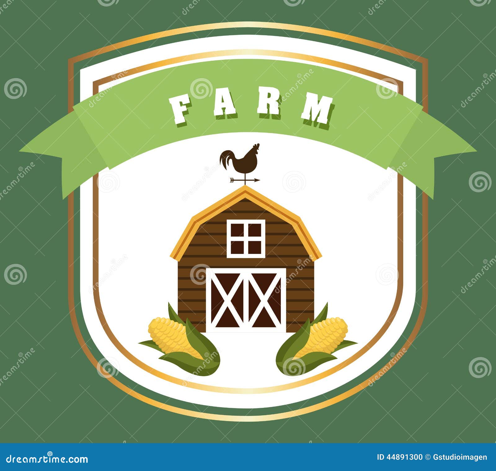 Farm design stock vector. Illustration of nature, market - 44891300
