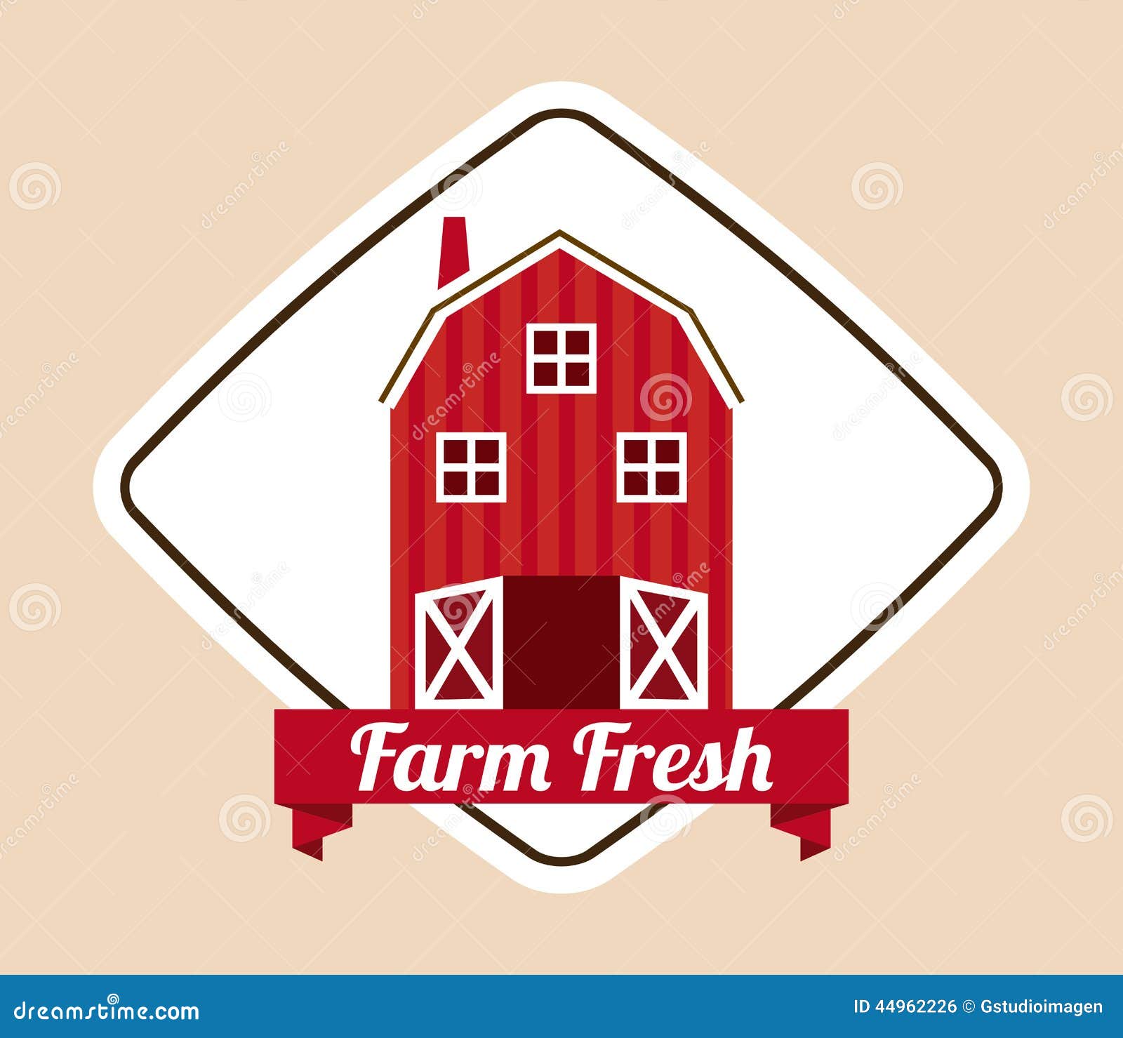 Farm design stock vector. Illustration of stable, farming - 44962226
