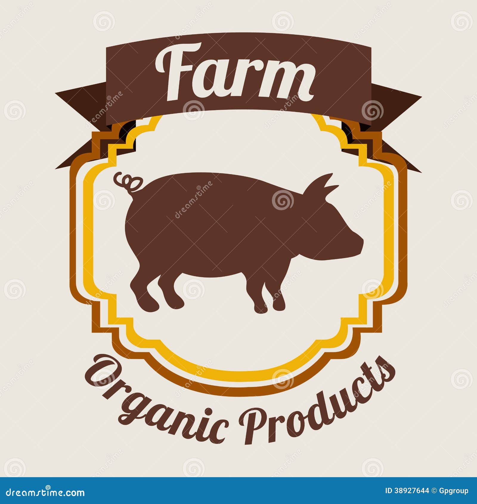 Farm design stock vector. Illustration of advertising - 38927644