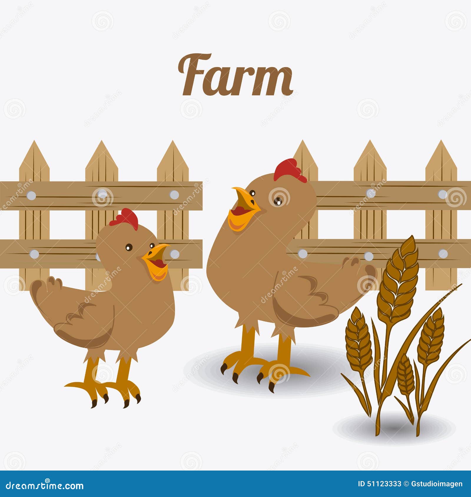 Farm Design, Vector Illustration. Stock Vector - Illustration of ...