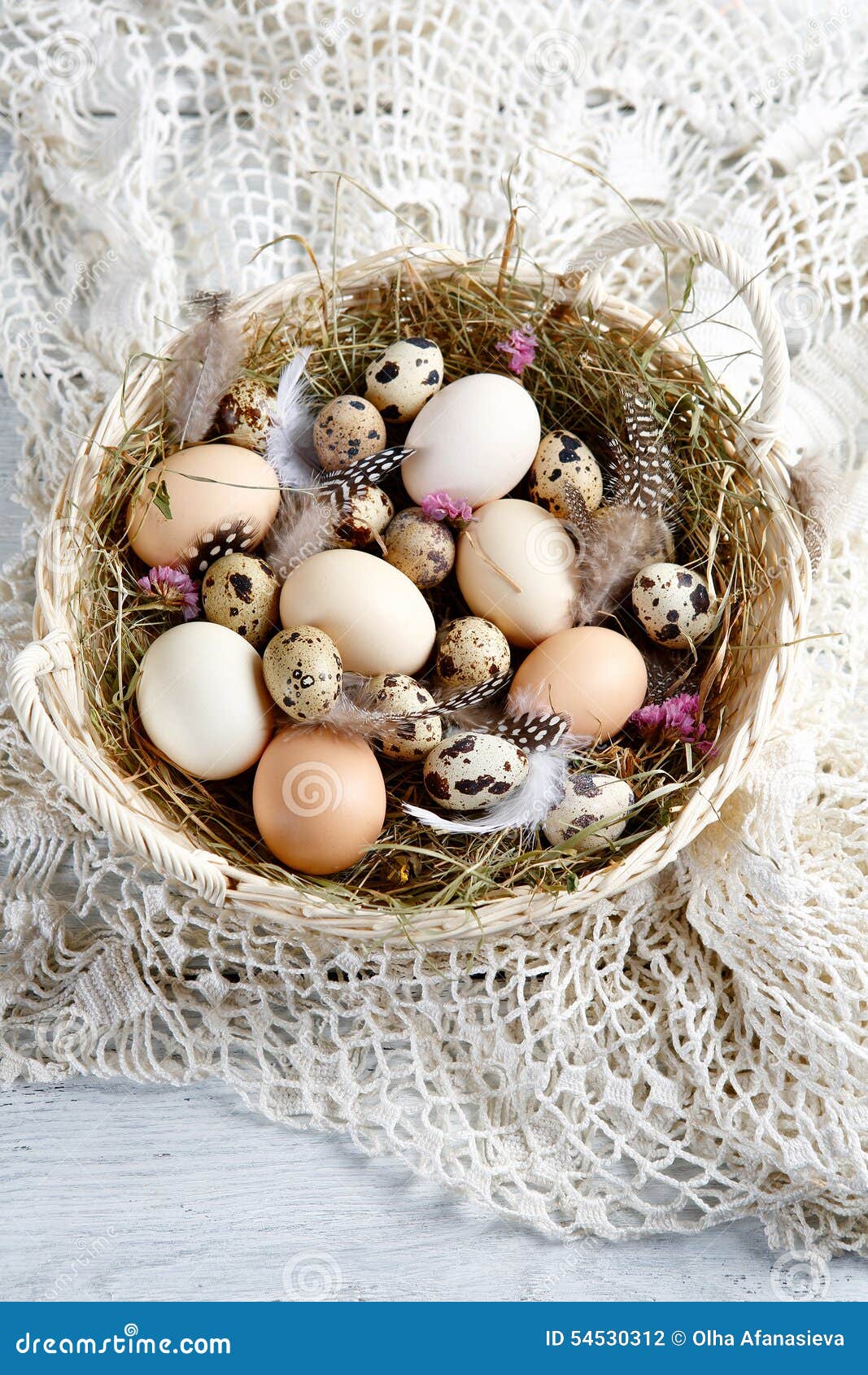 Farm eggs for easter stock photo. Image of food, rustic - 54530312