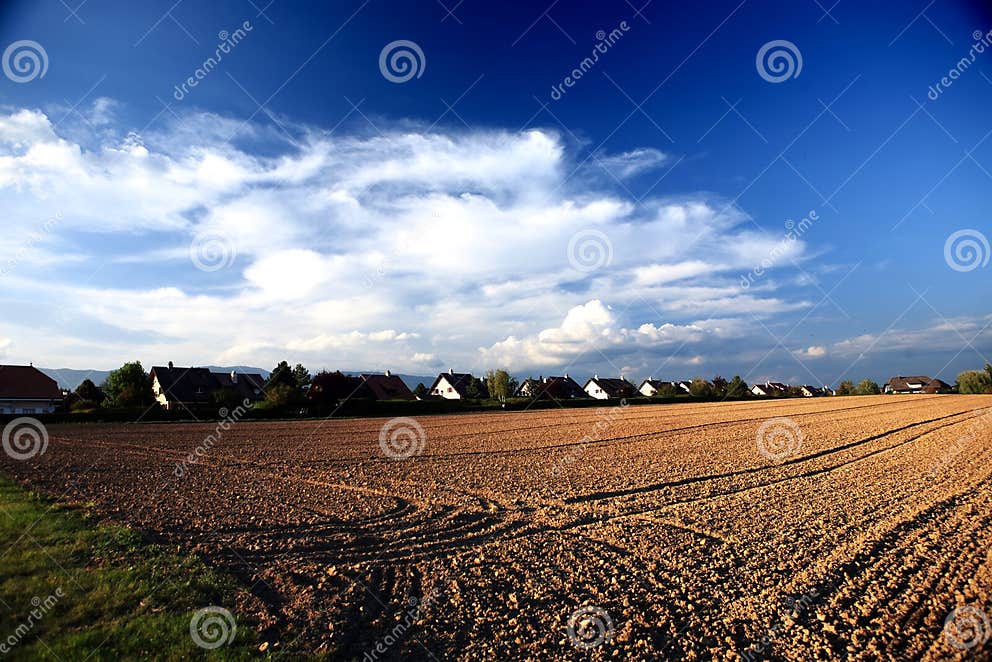 Farm in the evening stock image. Image of europe, colorful - 3360045