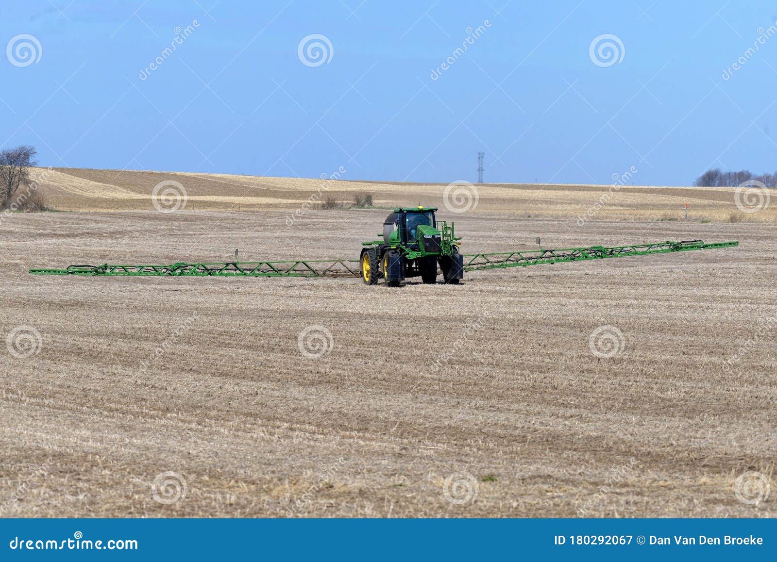 Farm Field Being Sprayed in the Spring Editorial Photography - Image of ...
