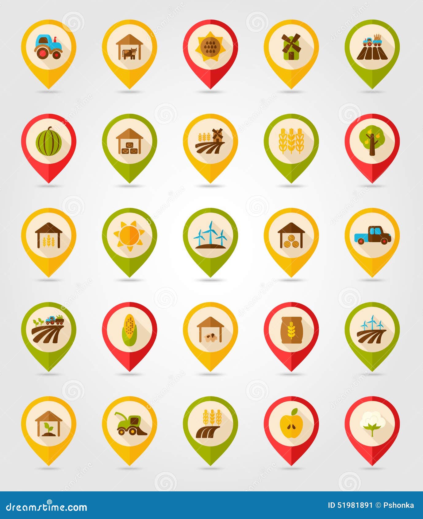 Farm Field Flat Mapping Pin Icon with Long Shadow Stock Vector ... Farm Field Flat Mapping Pin Icon with Long Shadow Stock Vector ...