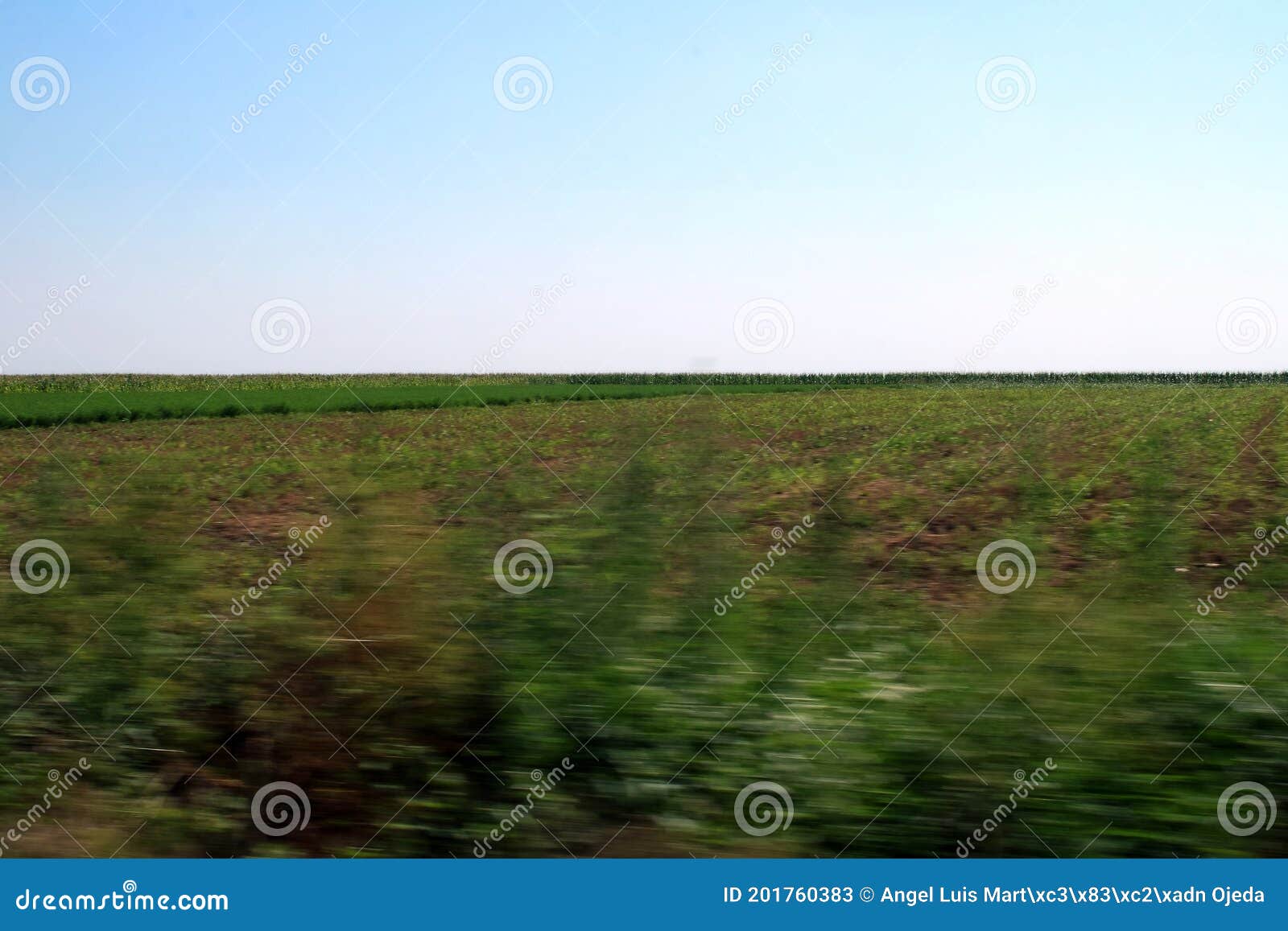 Farm Fields Seen from a Car Window. Stock Image - Image of farming ...