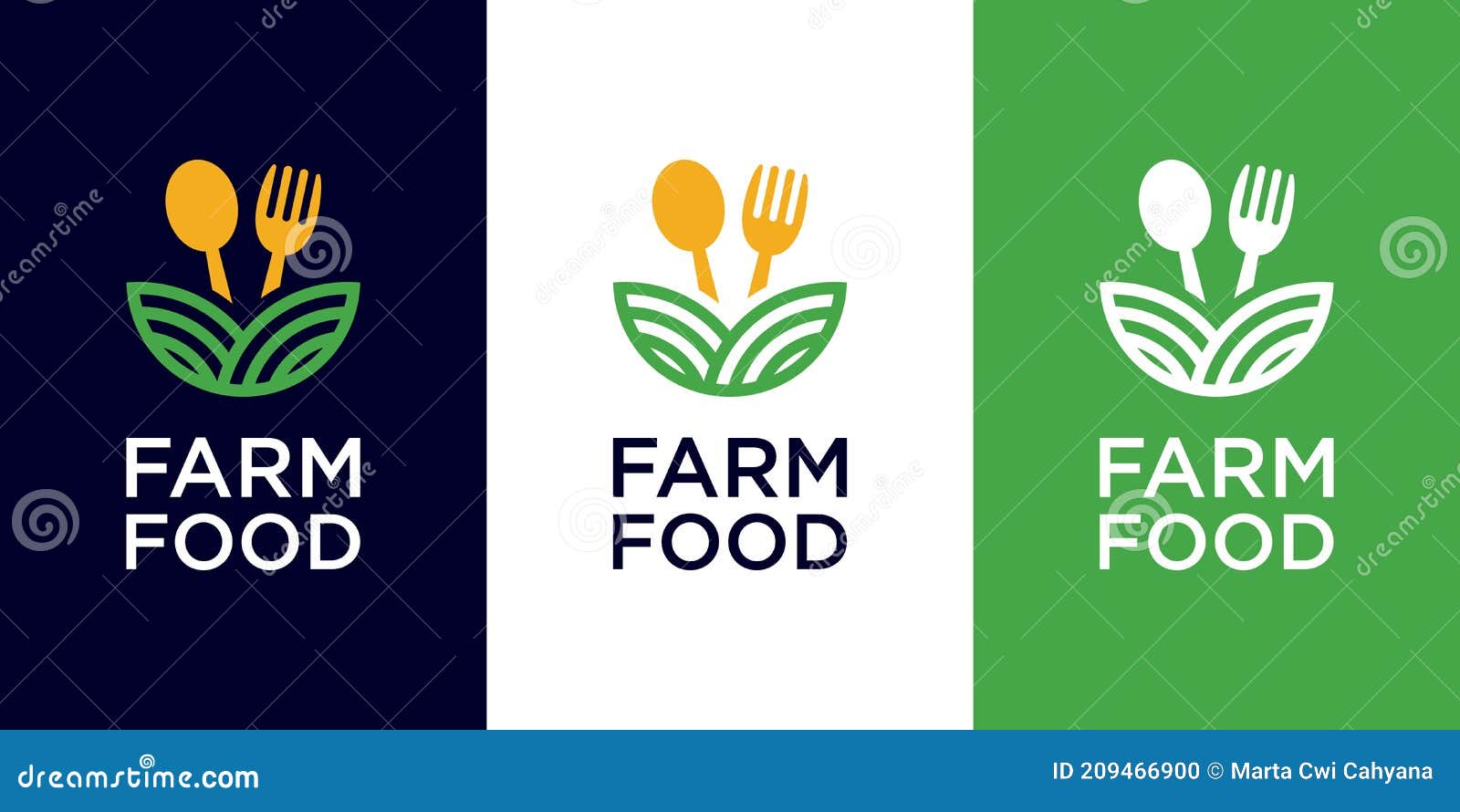Farm Food Logo Design Vector Stock Vector - Illustration of premium ...