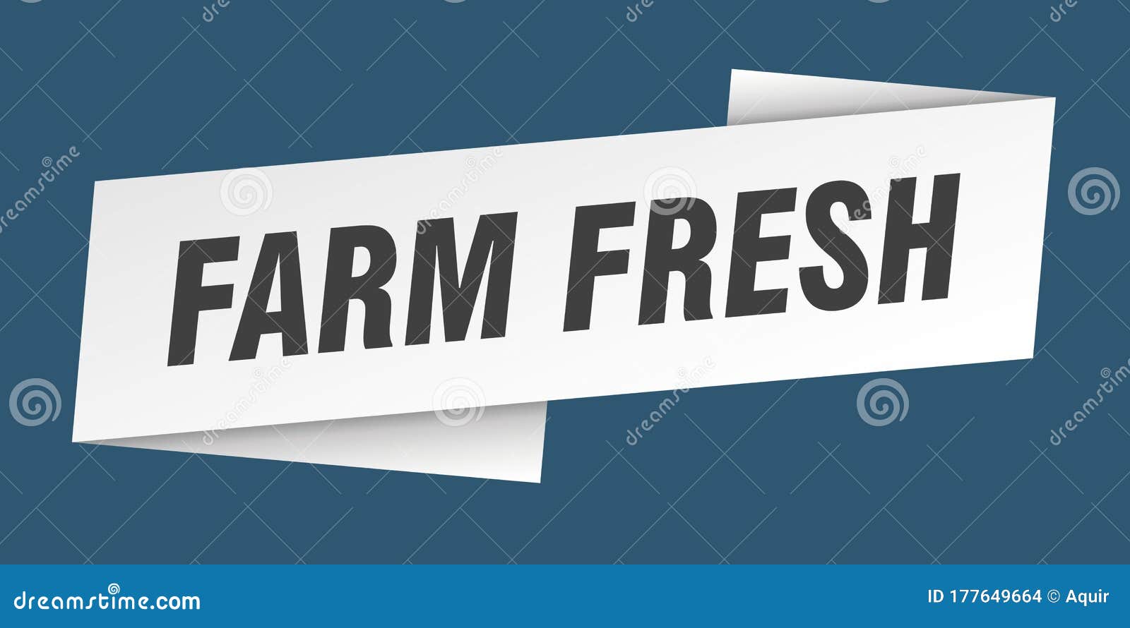 Farm Fresh Banner Template. Farm Fresh Ribbon Label Stock Vector ...