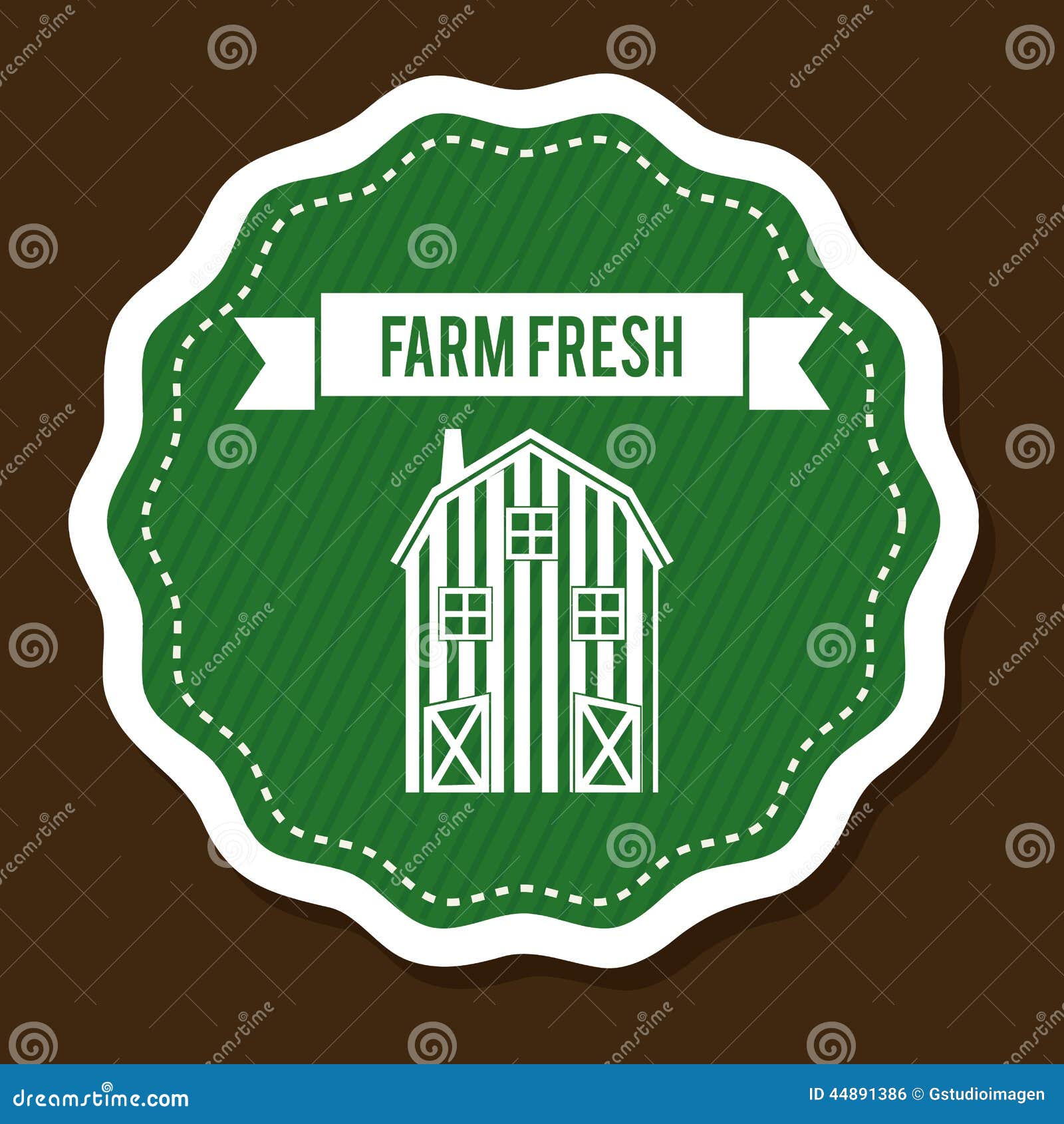 Farm fresh design stock vector. Illustration of ranch - 44891386