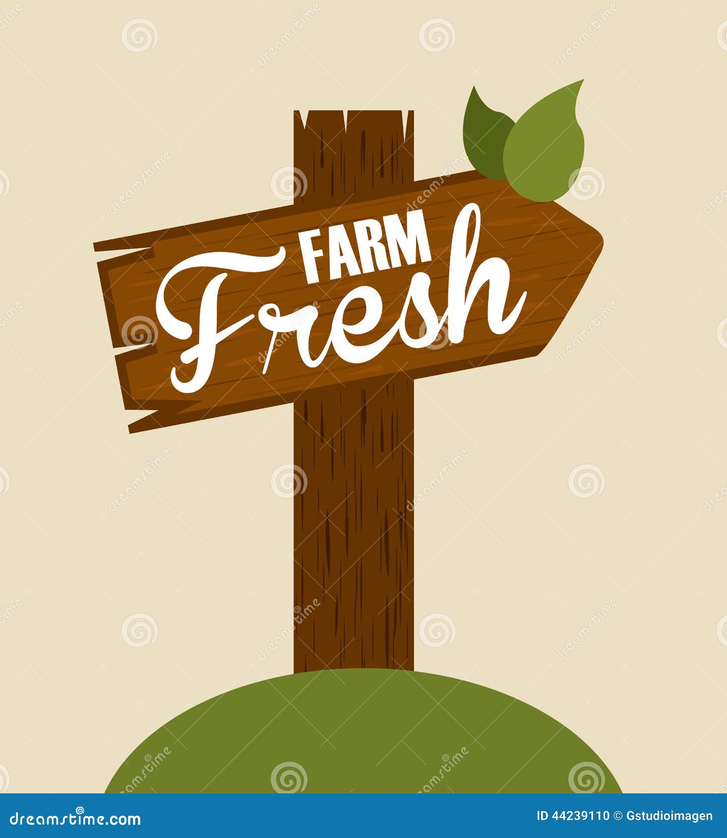 Farm fresh design stock vector. Illustration of arrow - 44239110
