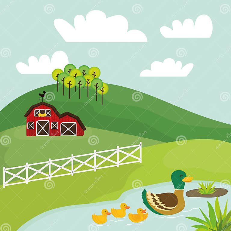 Farm fresh design. stock vector. Illustration of landscape - 58677835