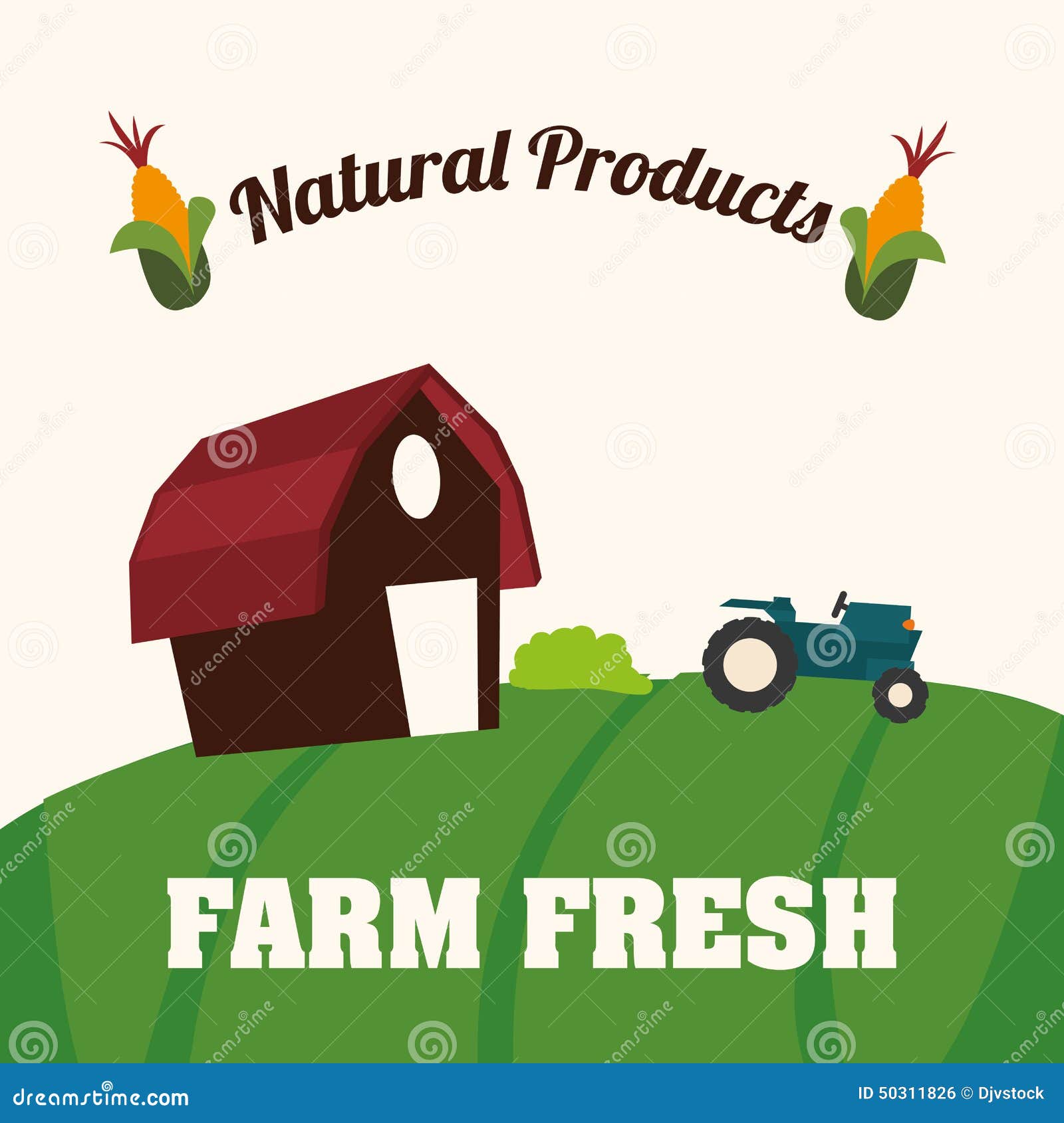 Farm fresh stock vector. Illustration of tractor, produce - 50311826