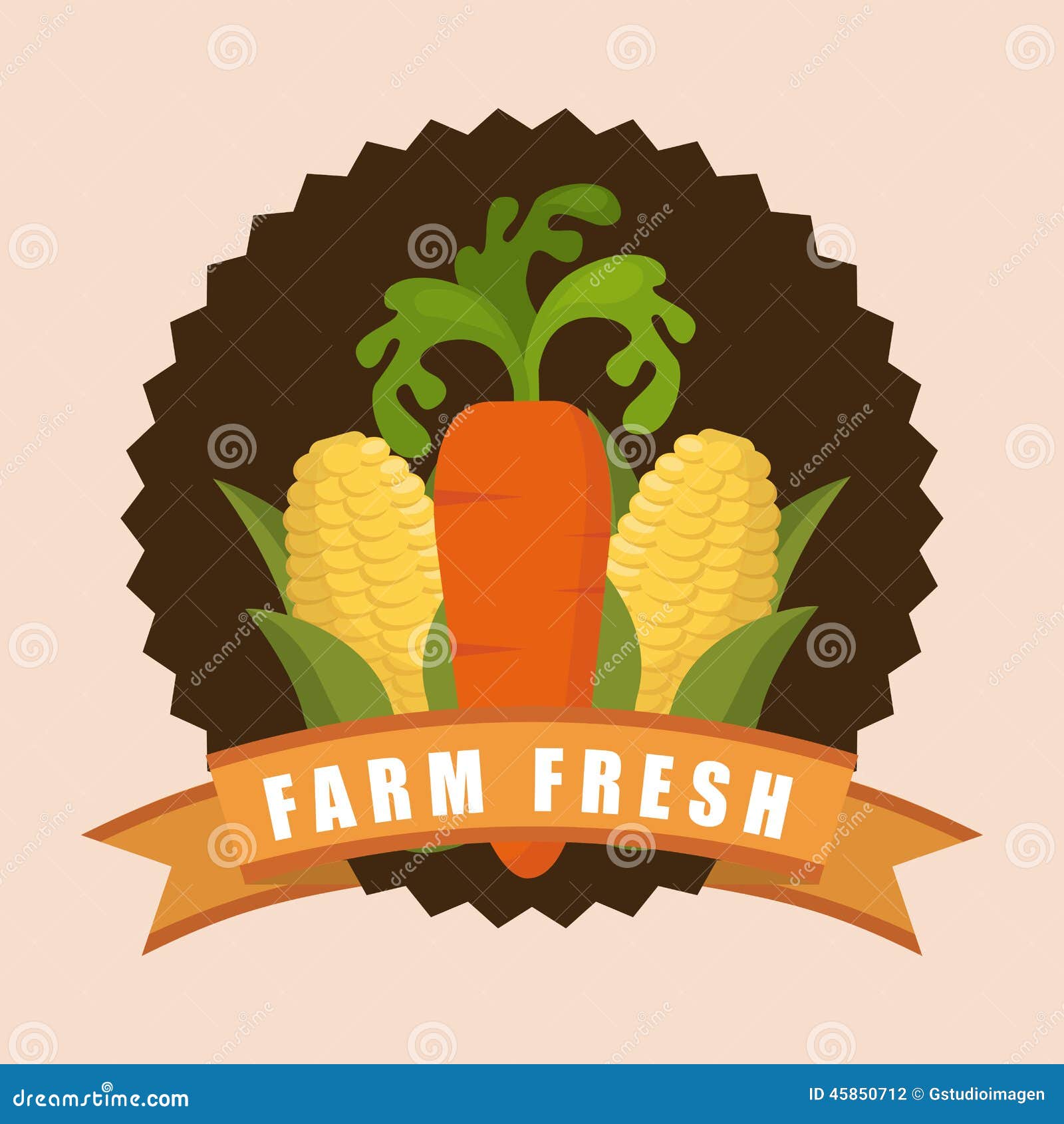 Farm fresh stock illustration. Illustration of style - 45850712