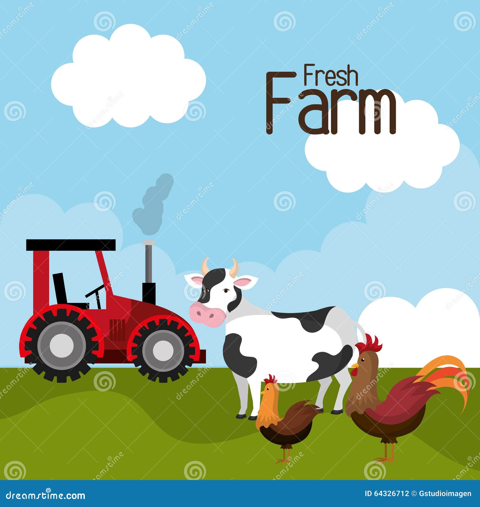 Farm fresh graphic stock illustration. Illustration of nature - 64326712