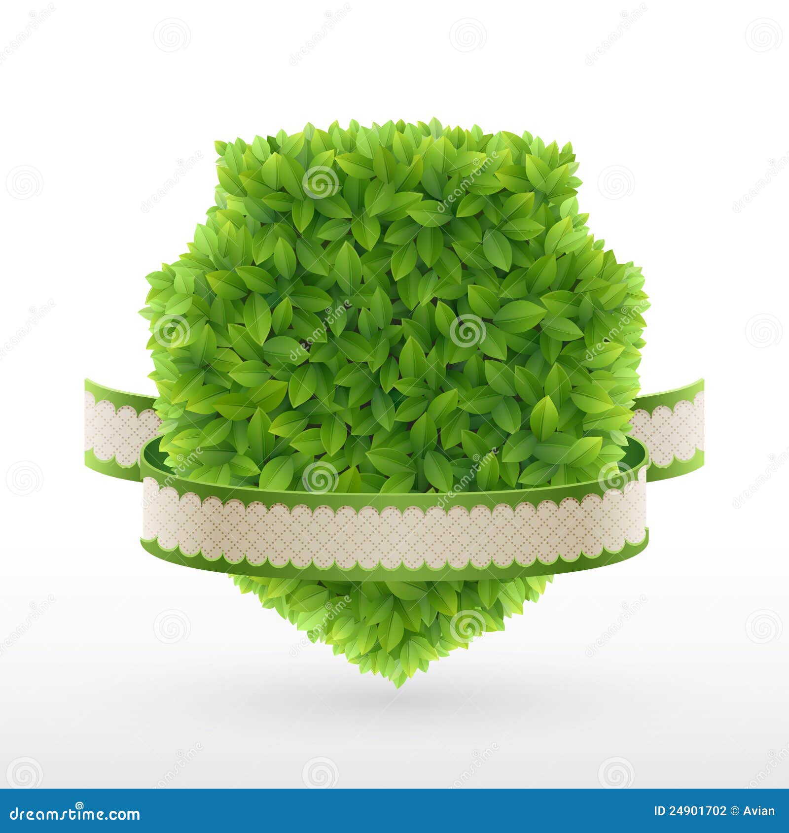 Farm Fresh Label Green Leaves. Stock Vector - Illustration of foliage ...