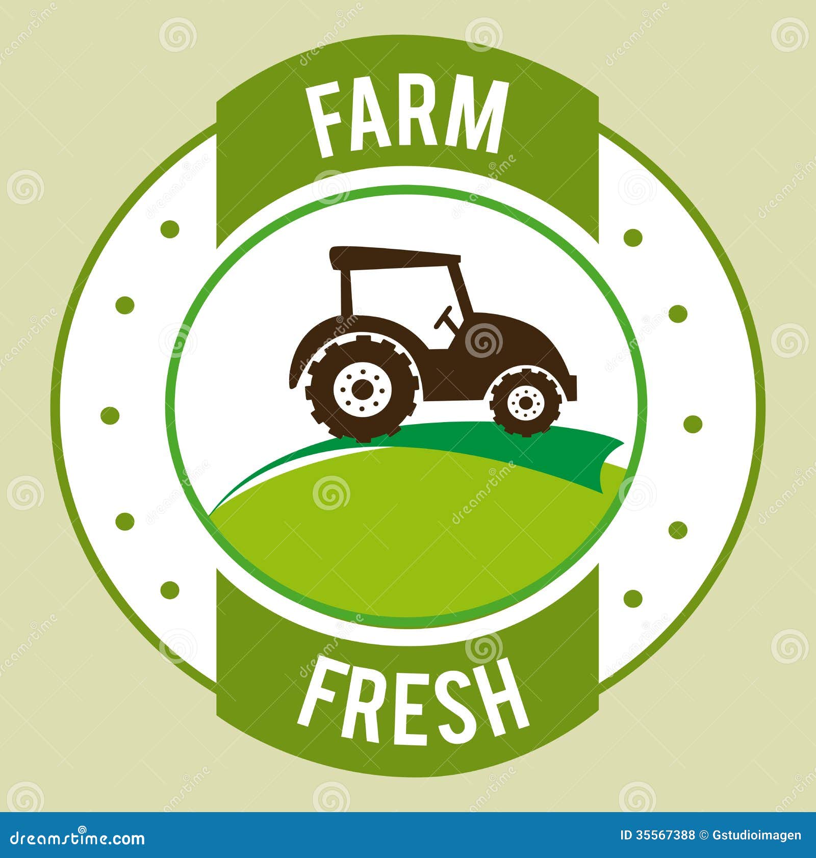Farm fresh label stock vector. Illustration of environment - 35567388