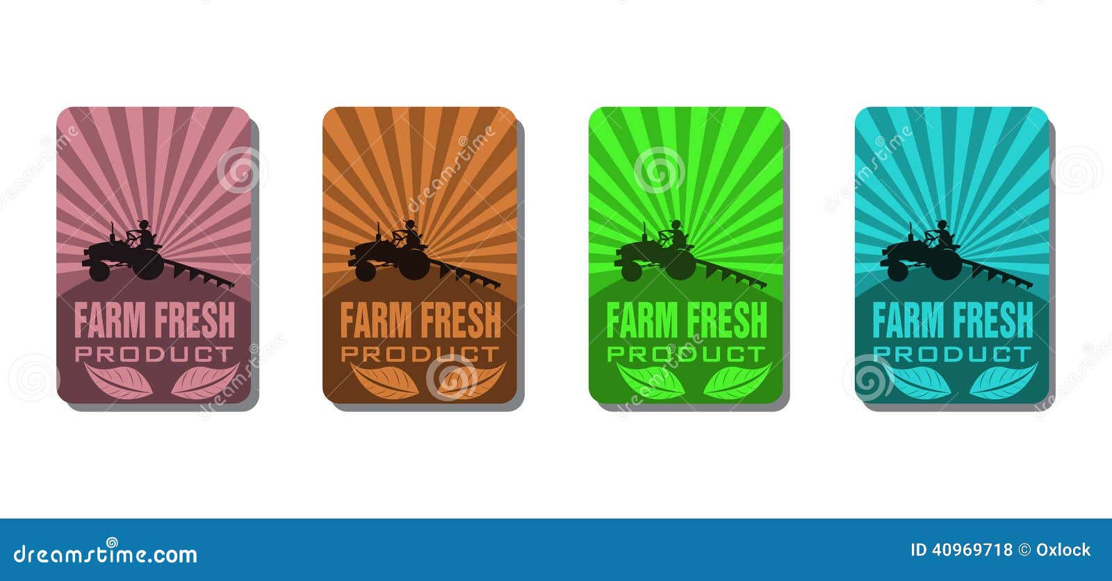 Farm Fresh Product Stickers Stock Vector - Illustration of menu ...