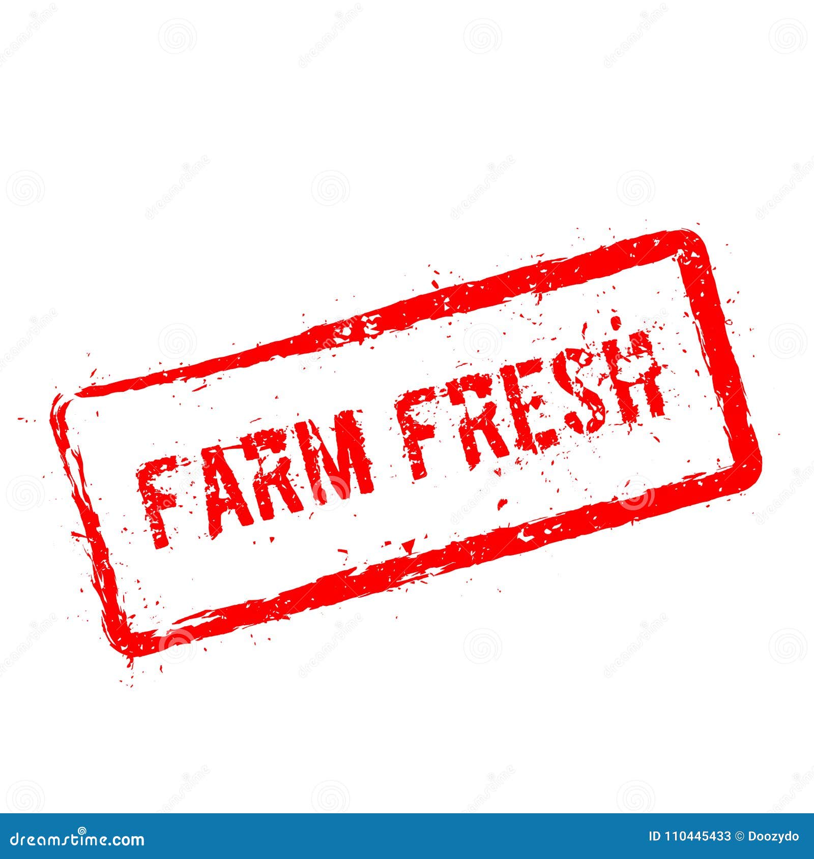Farm Fresh Red Rubber Stamp Isolated on White. Stock Vector ...