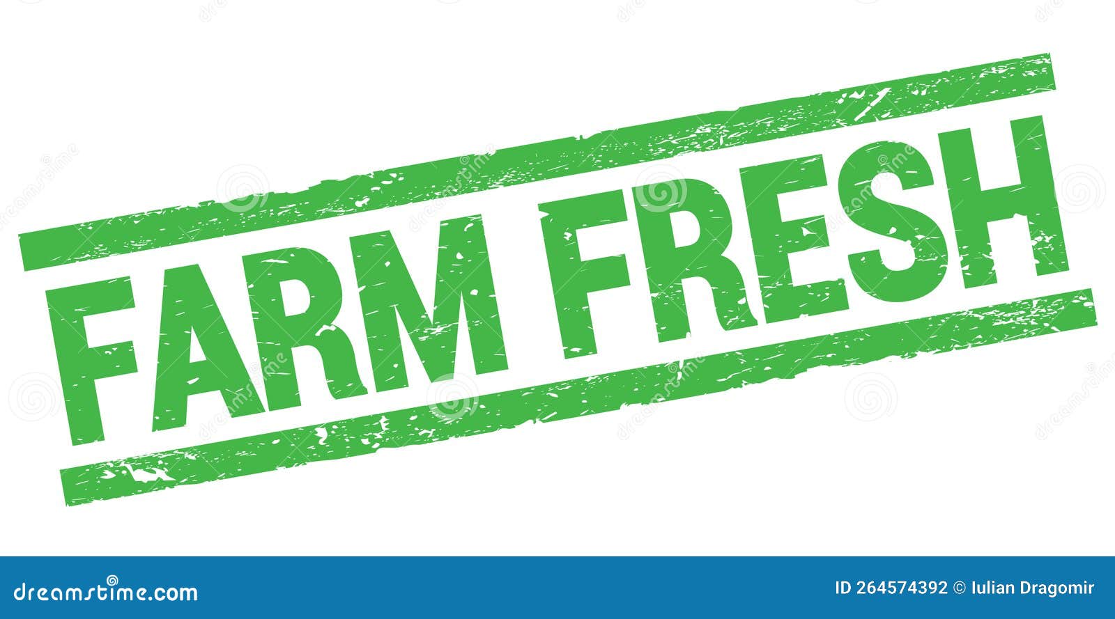 FARM FRESH Text on Green Rectangle Stamp Sign Stock Photo - Image of ...