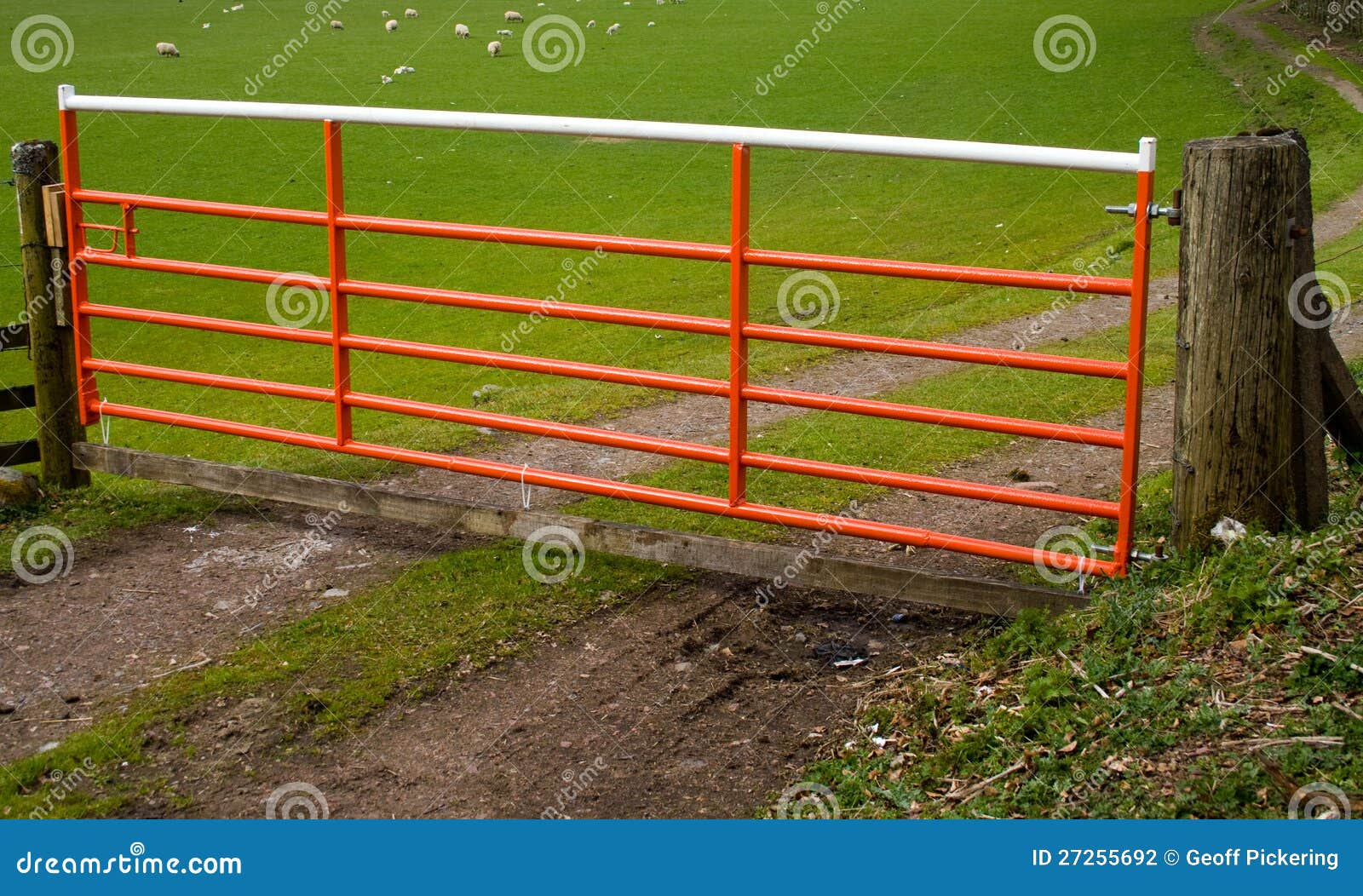 Farm Gate stock photo. Image of access, metal, boundary - 27255692