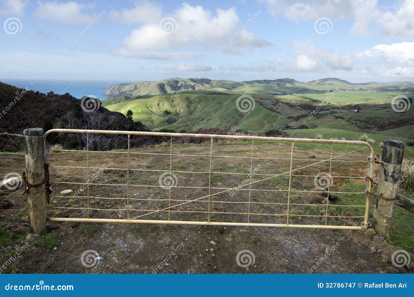 Farm gate stock image. Image of outdoor, economy, meadow - 32786747