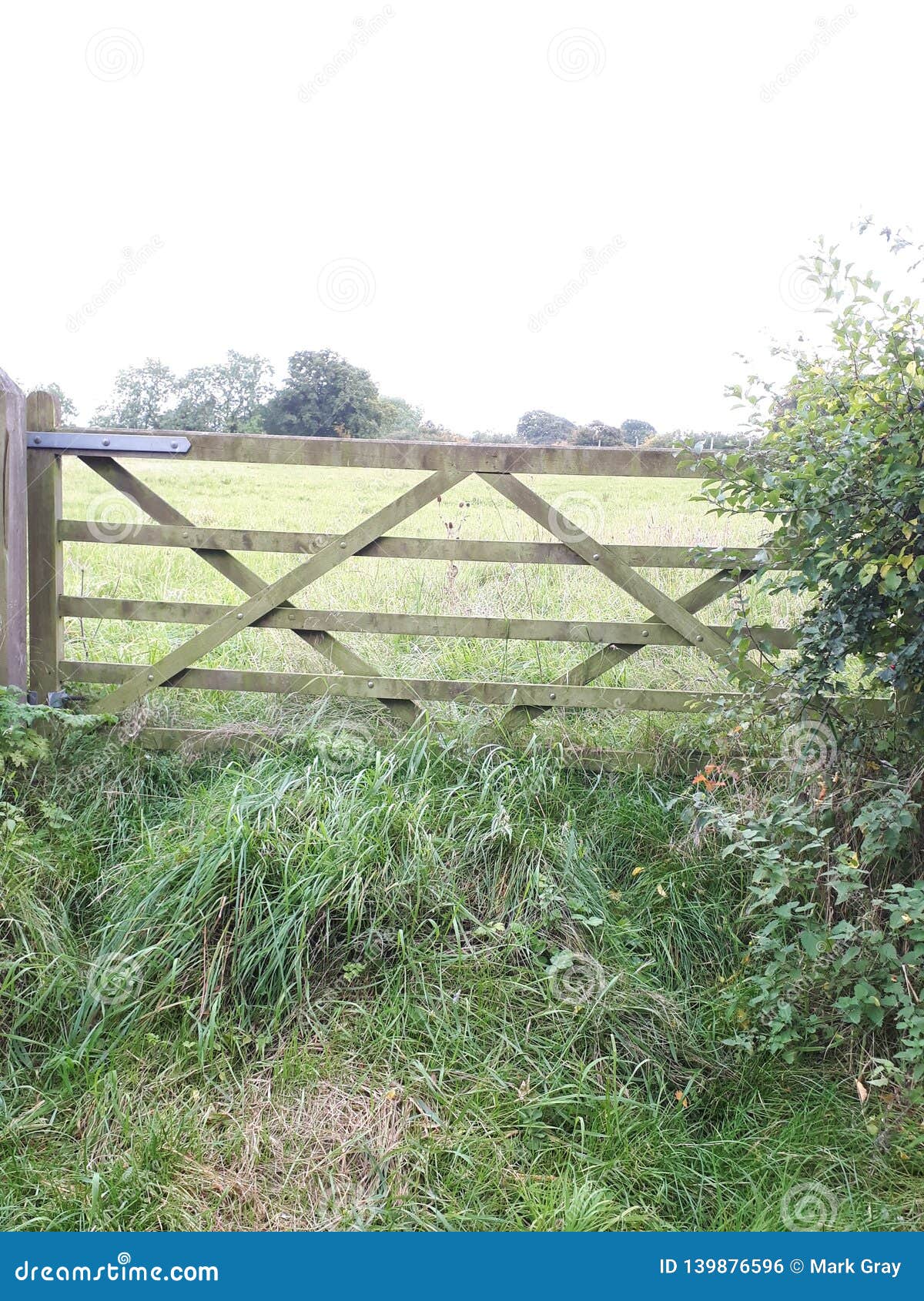 Farm Gate stock photo. Image of farm, gate, wooden, field - 139876596