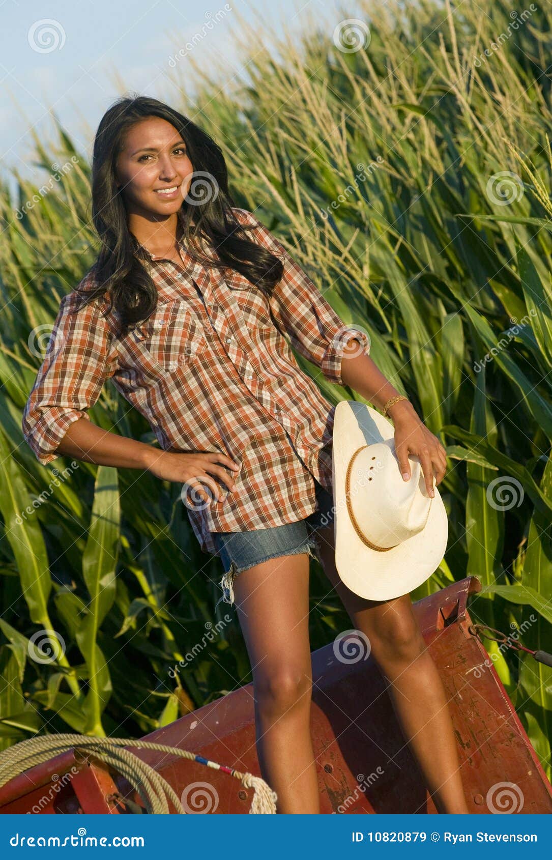 Farm Girl stock image. Image of hired, 1940, american - 10820879