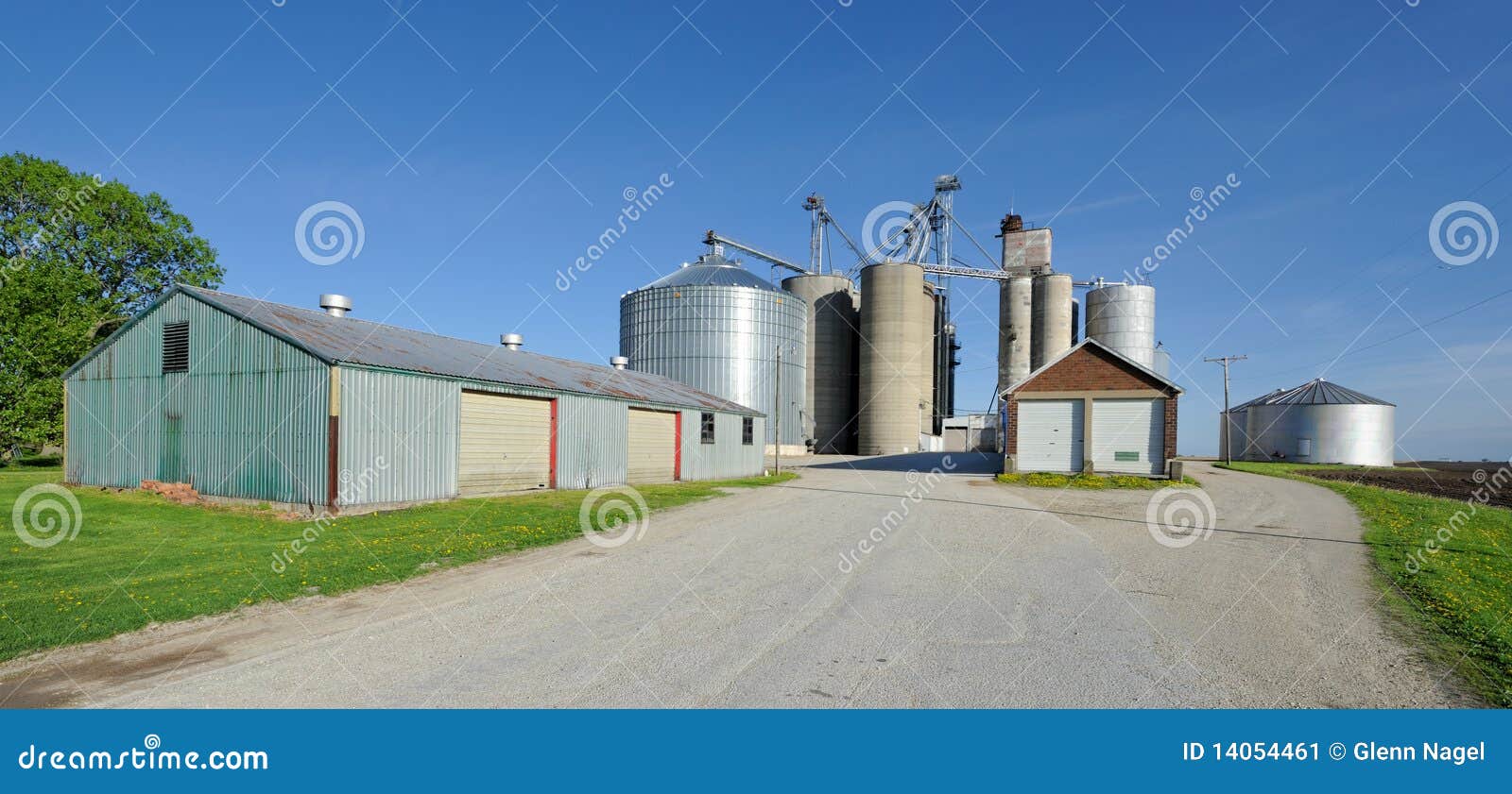 Farm granary stock image. Image of panoramic, landscape - 14054461