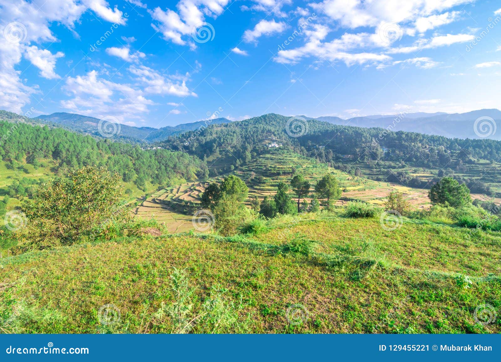Farm in Himalaya stock image. Image of landscape, himalaya - 129455221