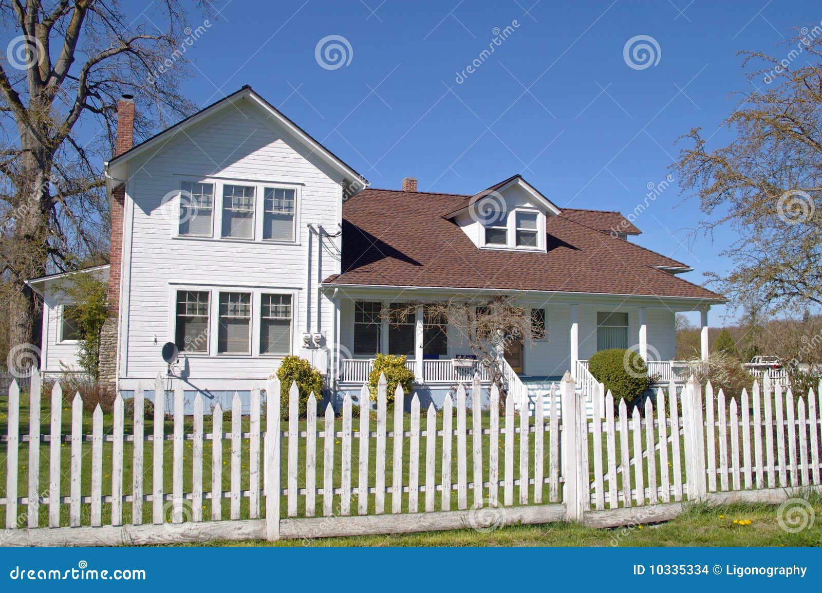Farm Home stock photo. Image of entrance, horizontal - 10335334