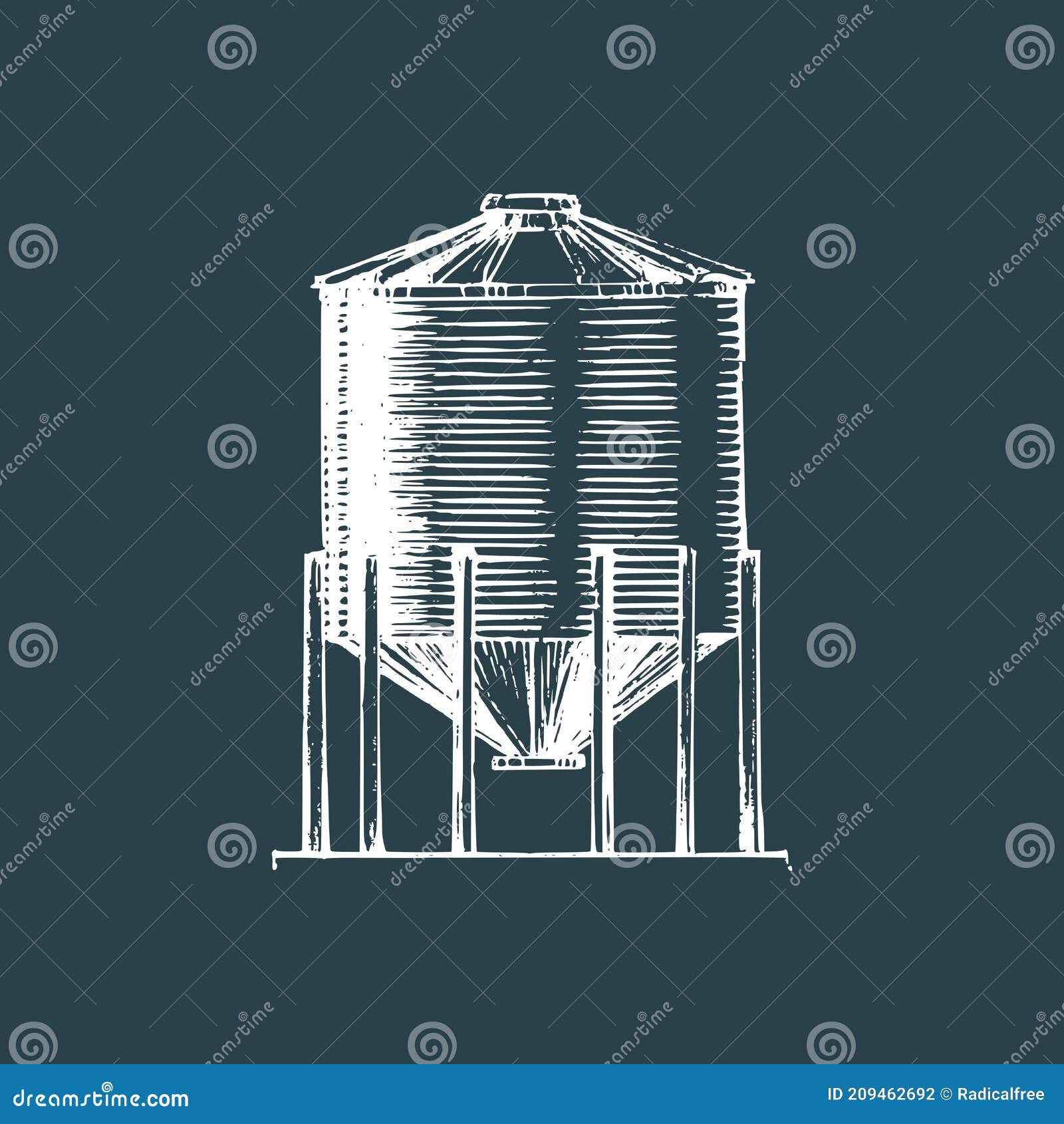 Farm Hopper Logo With American Produced Lettering. Vector Illustration ...