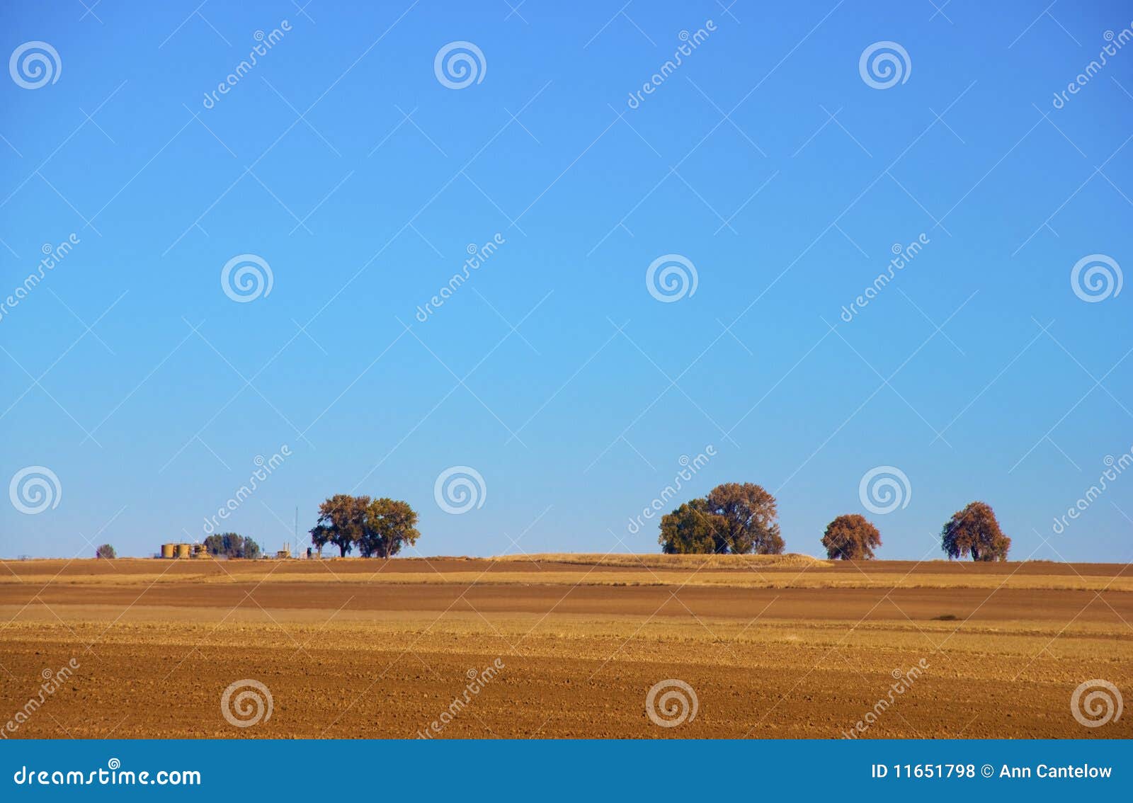 Farm and Horizon on the Prairie Stock Photo - Image of bright, spacious ...