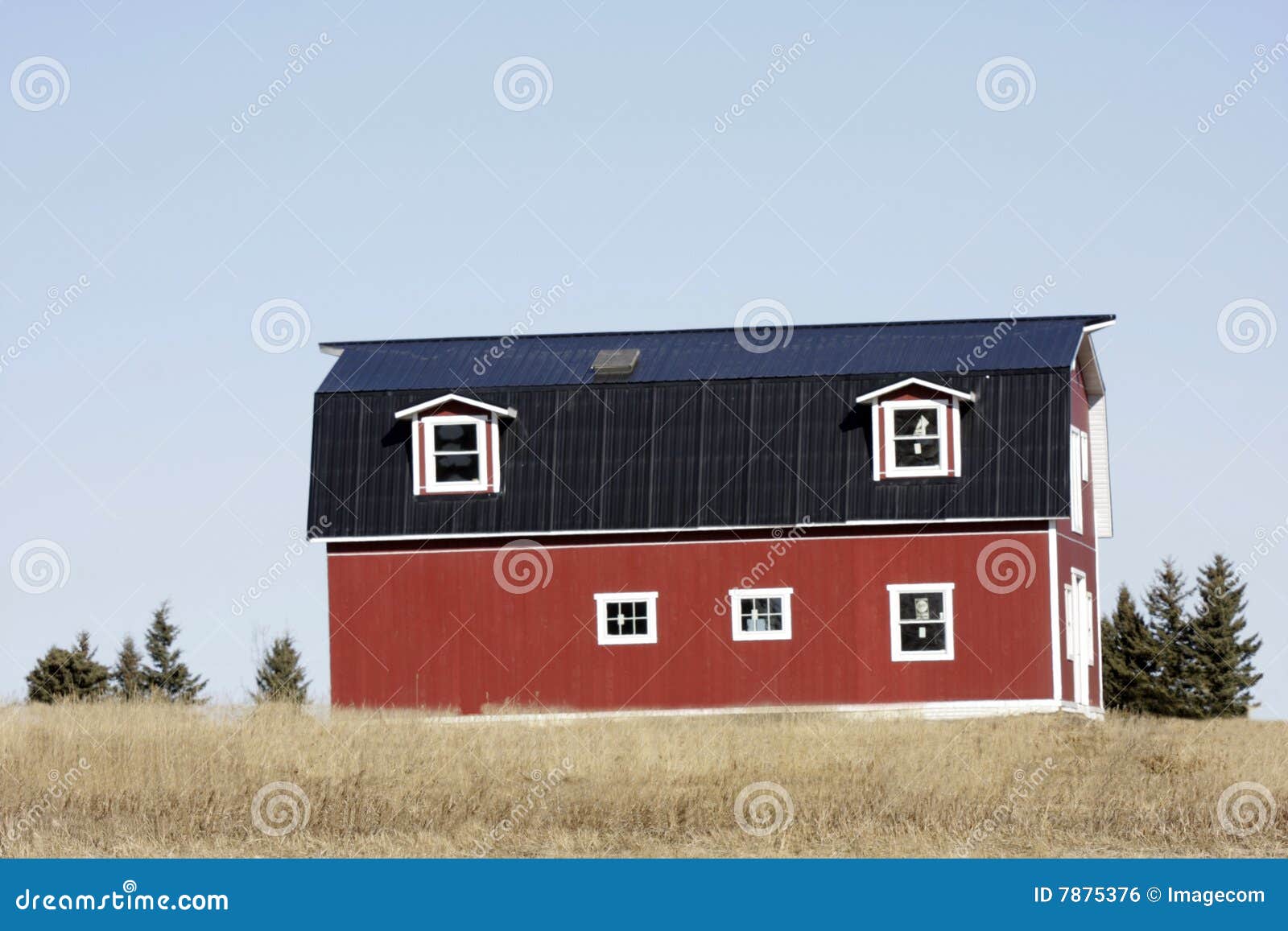Farm house on field stock photo. Image of stead, grass - 7875376