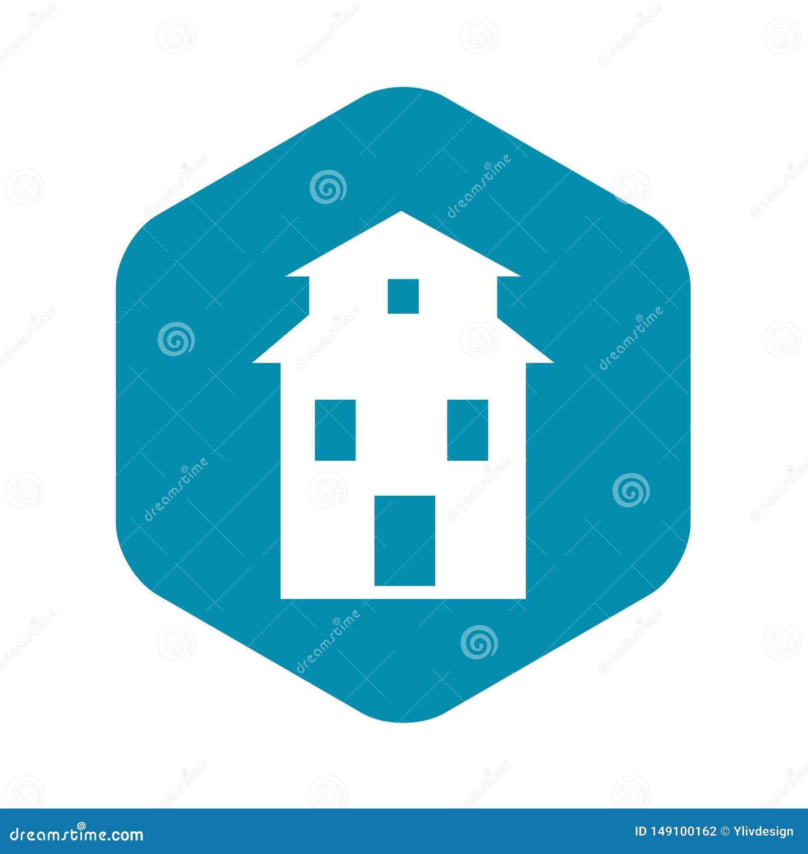 Farm House Icon, Simple Style Stock Vector - Illustration of farming ...