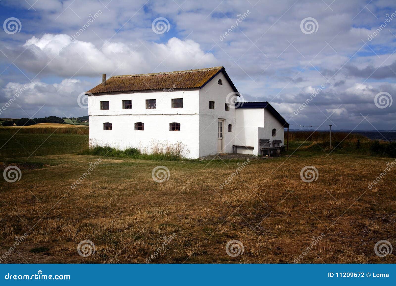 Farm house isolated field stock photo. Image of green - 11209672