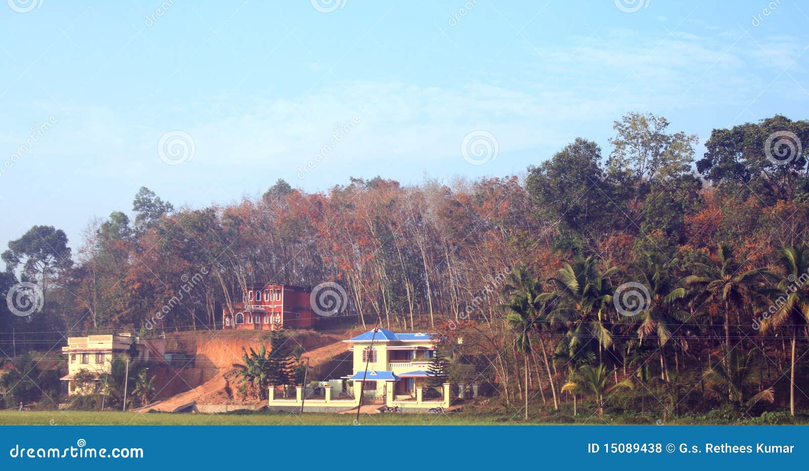 Farm house in kerala stock photo. Image of tourism, houses - 15089438