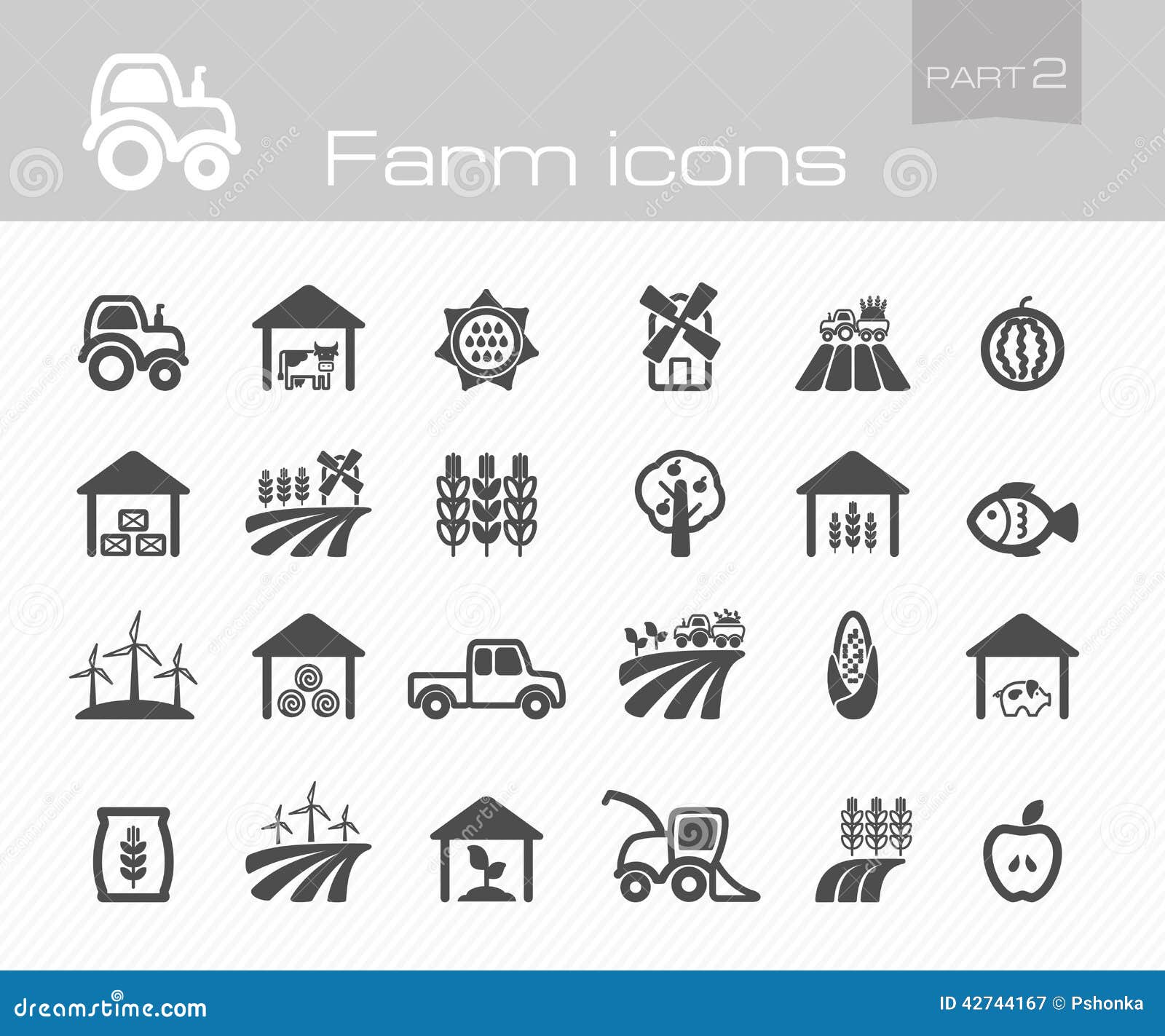 Farm icons part 2 stock vector. Illustration of farm - 42744167