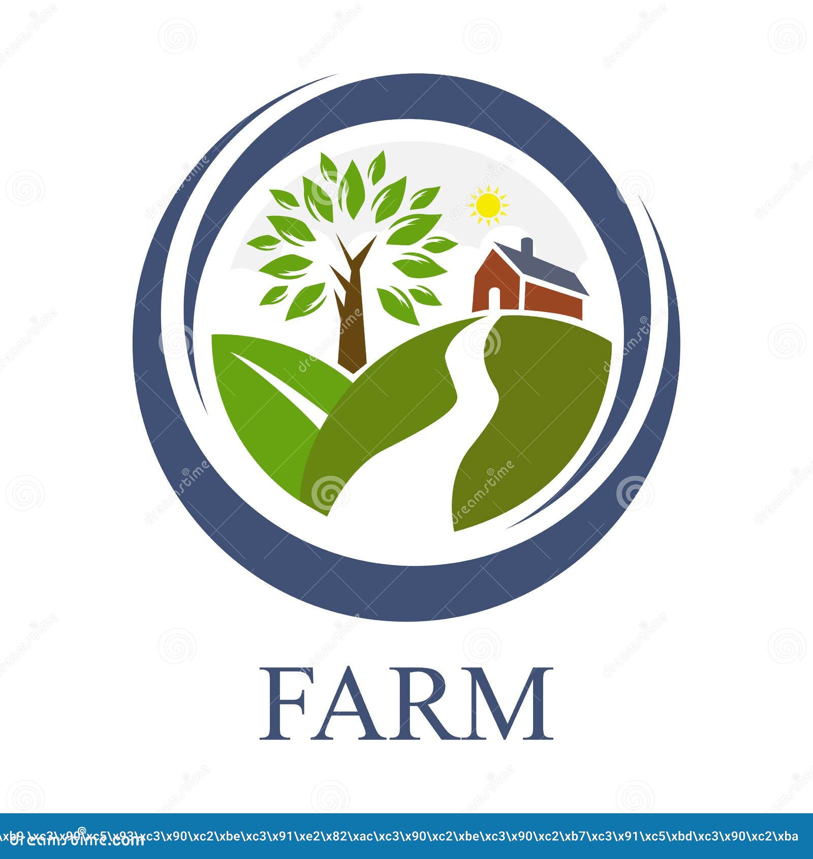 Farm Icons on White Background, Vector Illustration Stock Vector ...