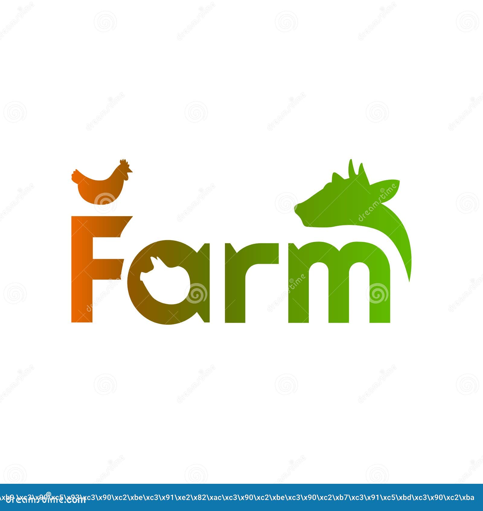 Farm Icons on White Background, Vector Illustration Stock Vector ...