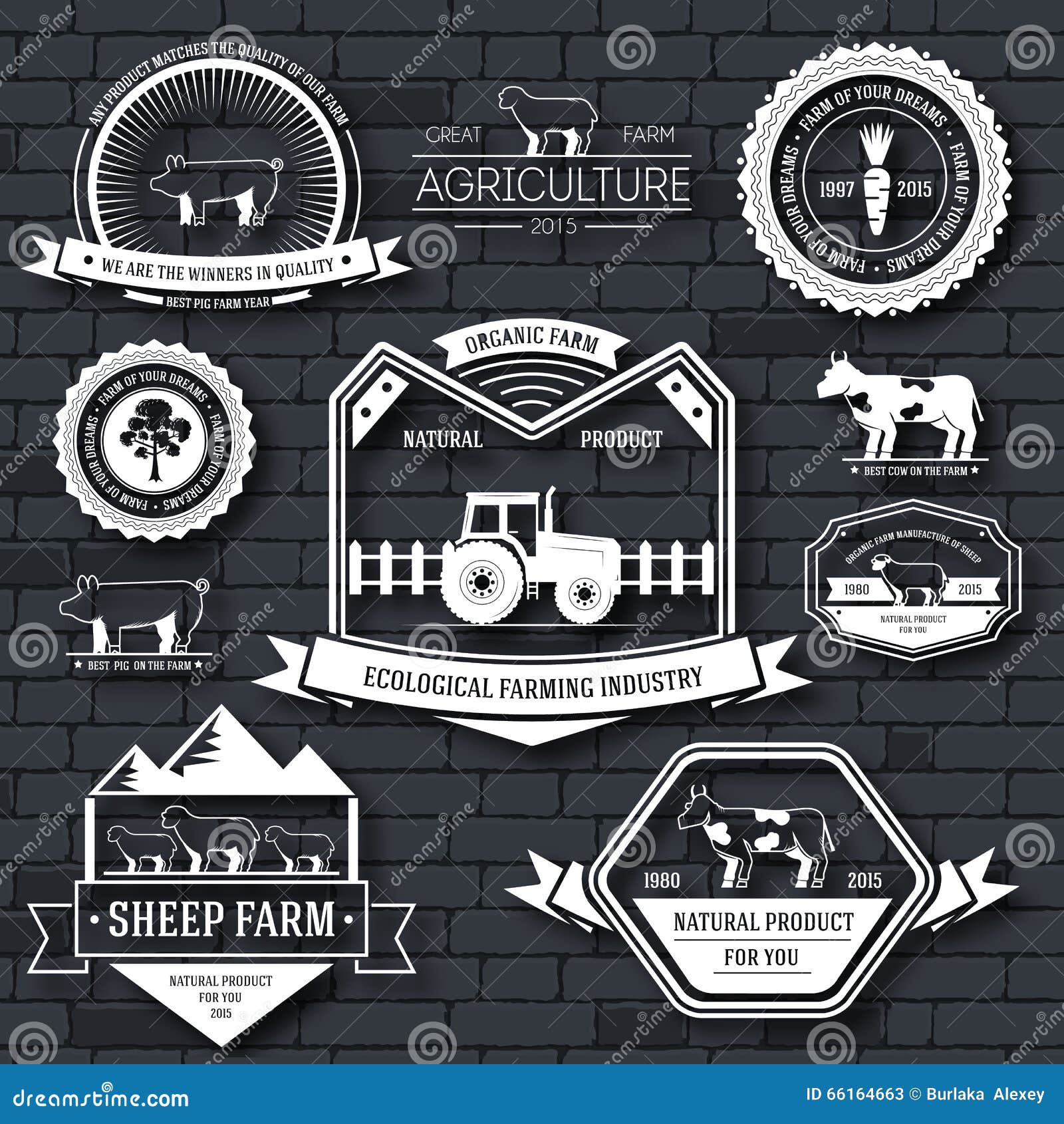 Farm Label Template of Emblem Element for Your Product or Design, Web ...