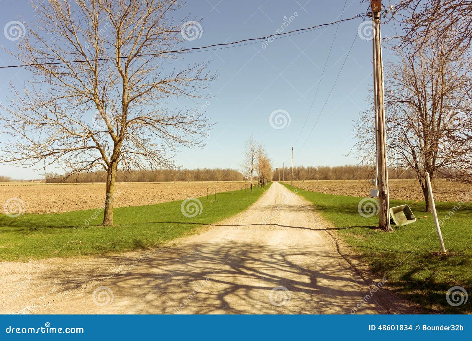 A farm lane in the spring stock photo. Image of countryside - 48601834