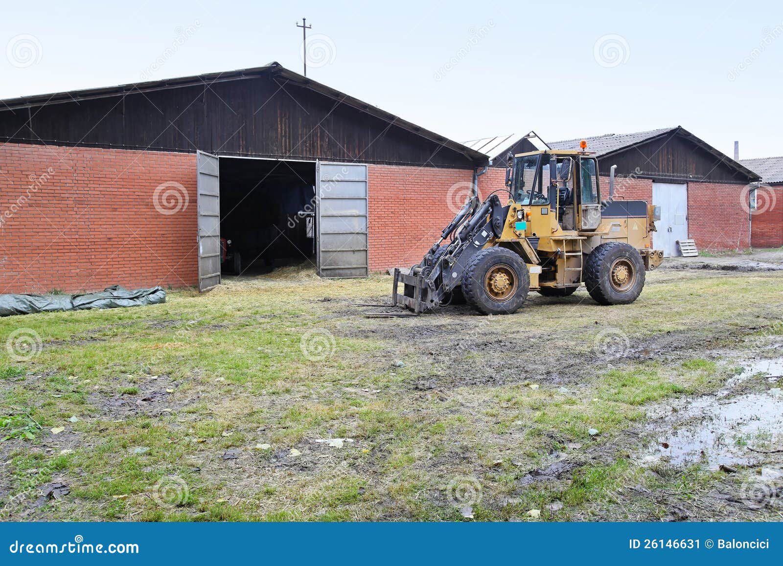 Farm loader stock image. Image of stall, door, stable - 26146631