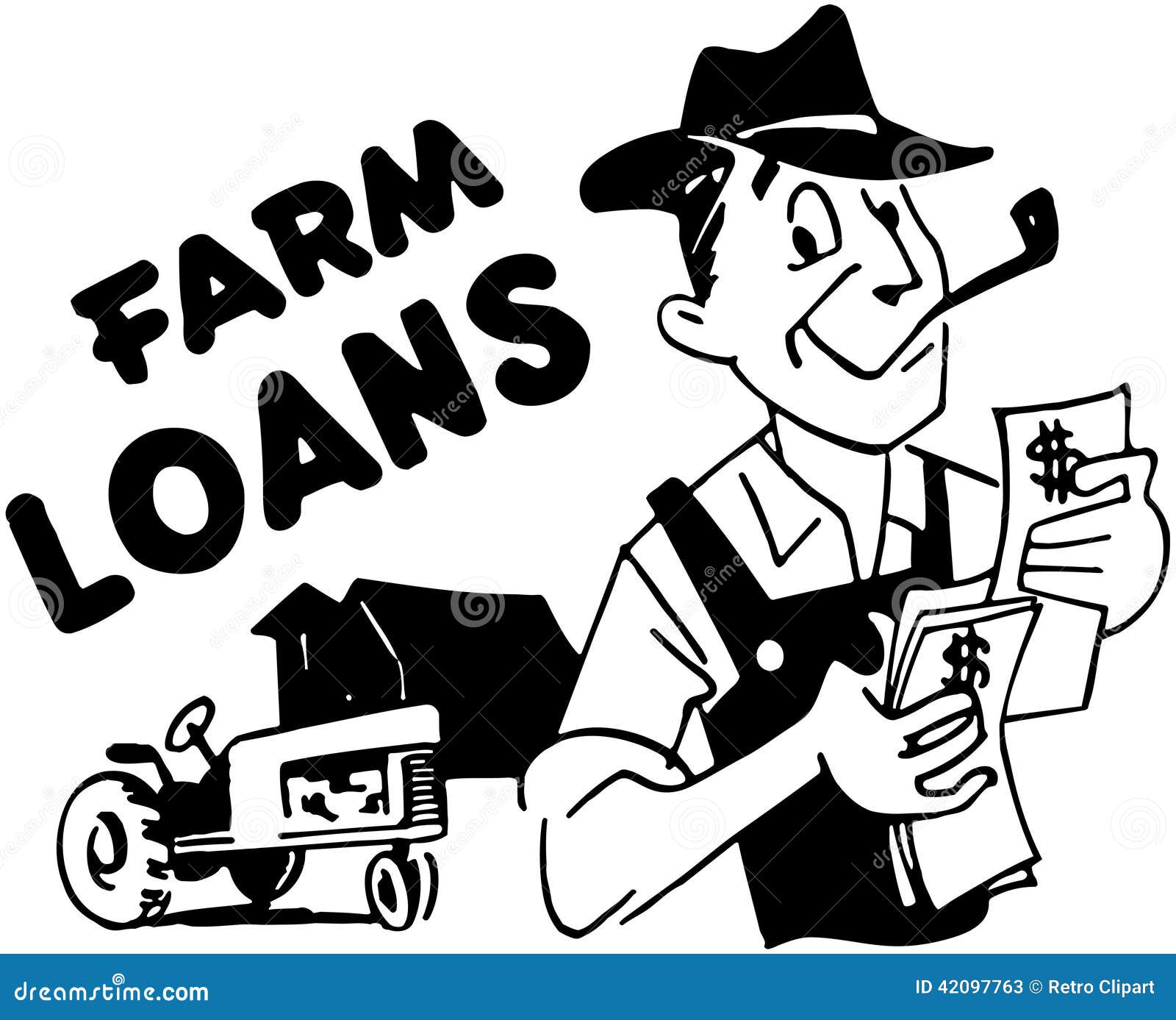 Farm Loans stock vector. Illustration of humour, 1950 - 42097763