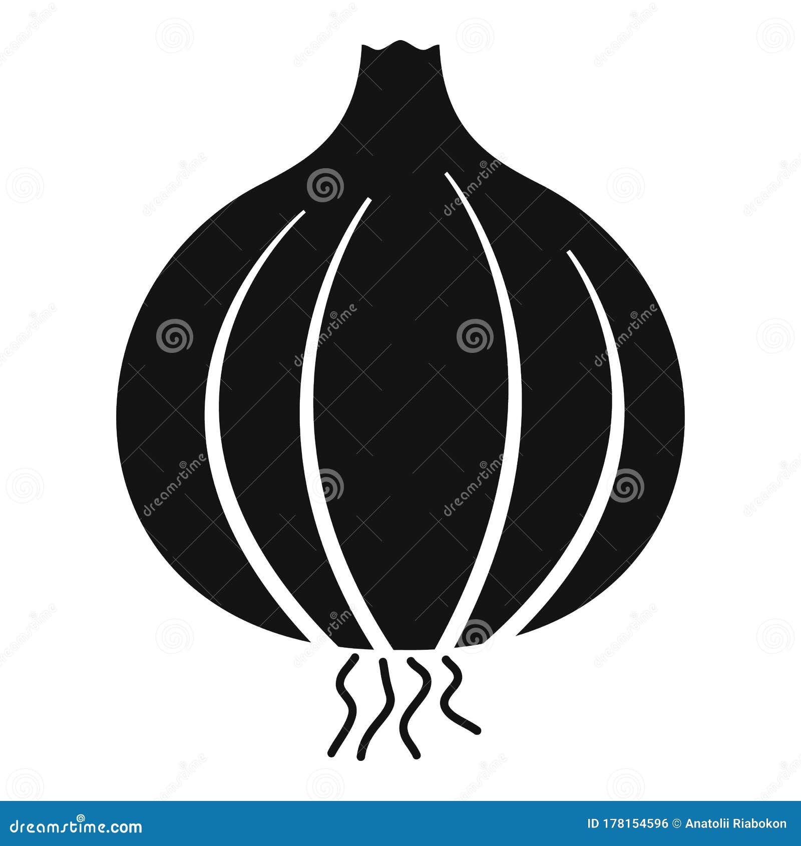 Farm Onion Icon, Simple Style Stock Vector - Illustration of hand ...