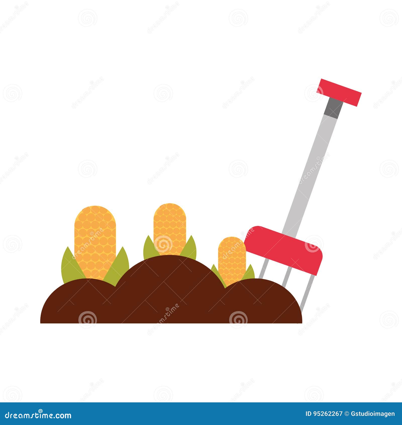 Farm Rake Corn Cultivate Stock Illustrations – 10 Farm Rake Corn ...