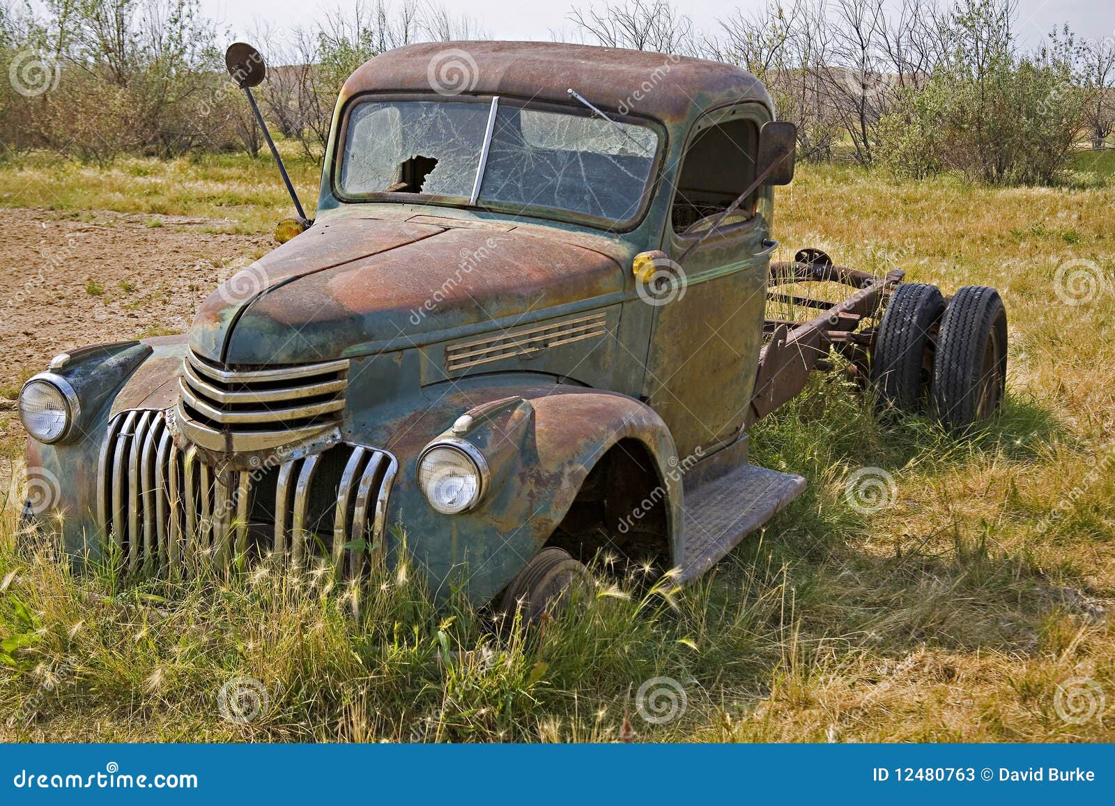 Old Vintage Farm Ranch Pickup Truck Pasture Rusted Jalopy Stock Image ...