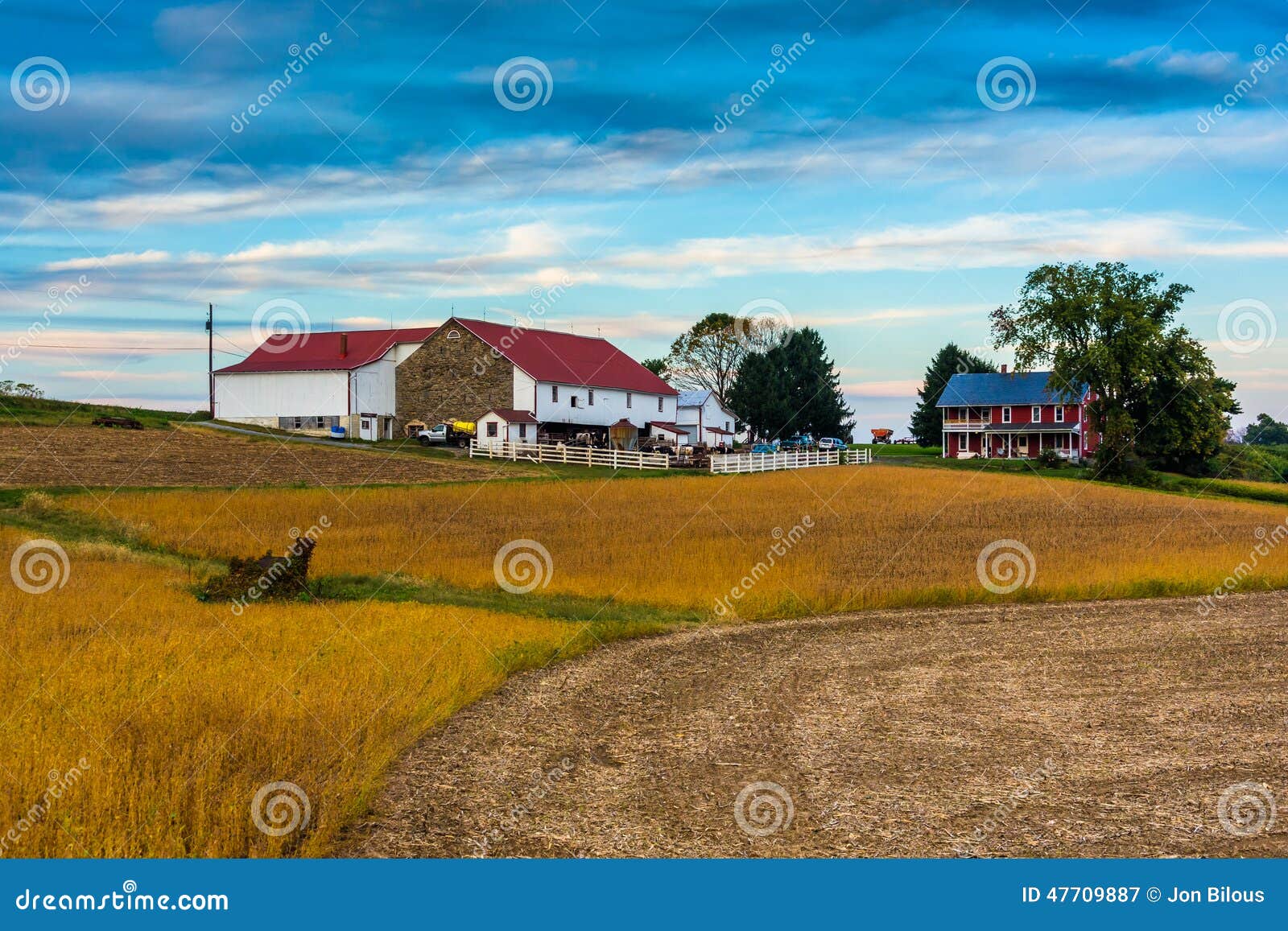 A Farm in Rural Lancaster County, Pennsylvania. Stock Image - Image of ...