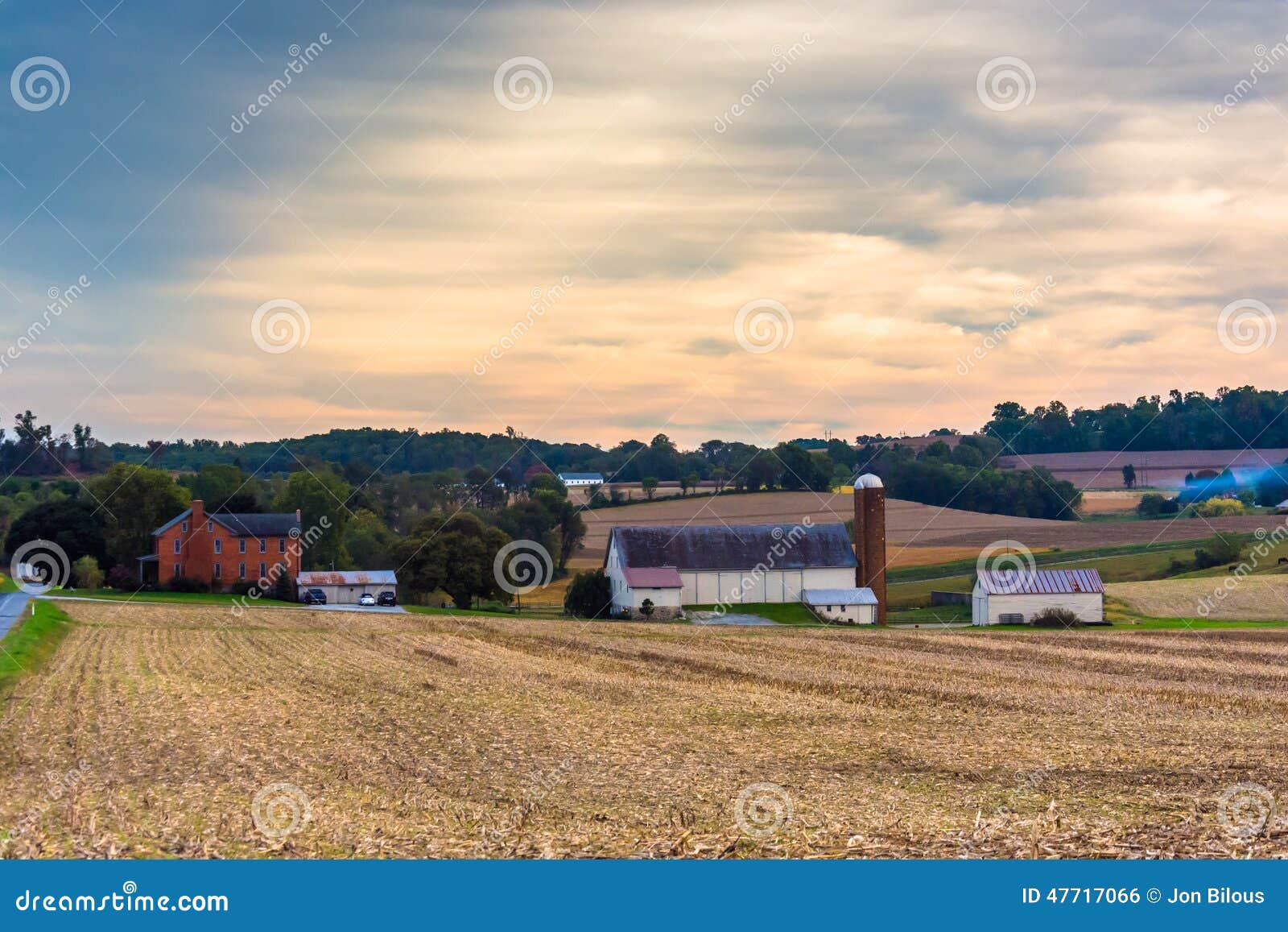 Farm in Rural Lancaster County, Pennsylvania. Stock Photo - Image of ...