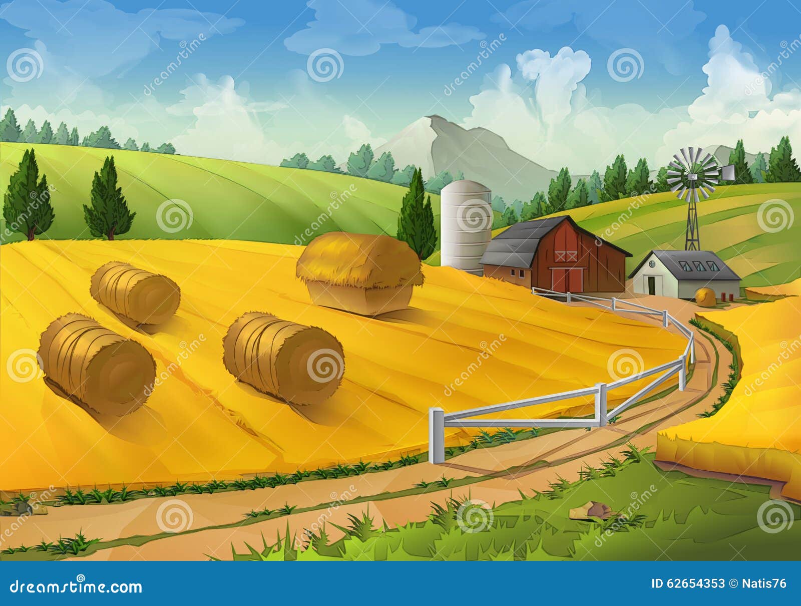 Farm, Rural Objects, Clip Art Set Cartoon Vector | CartoonDealer.com ...