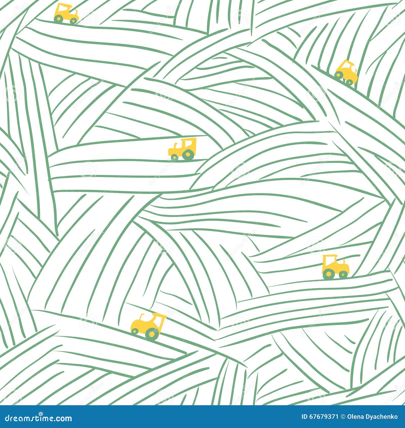 Farm Seamless Pattern Vector Farming House Gardening Backdrop Farmer ...