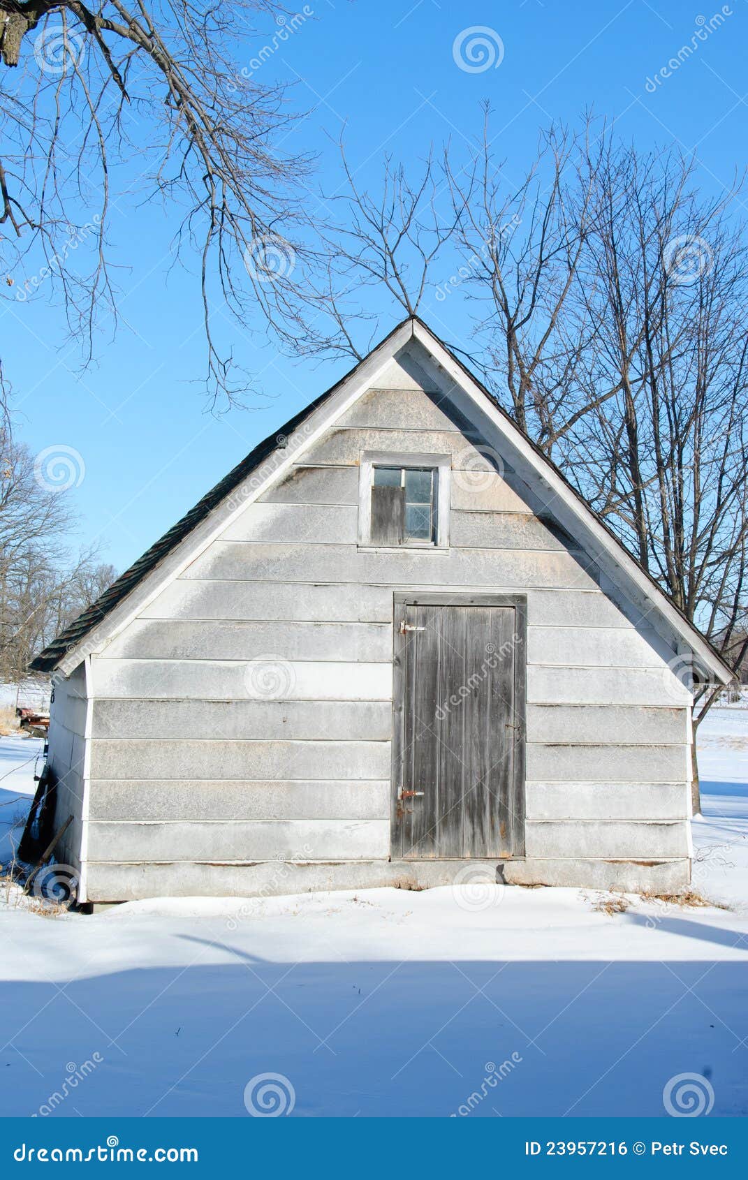 Farm shed in winter stock photo. Image of animal, milk - 23957216